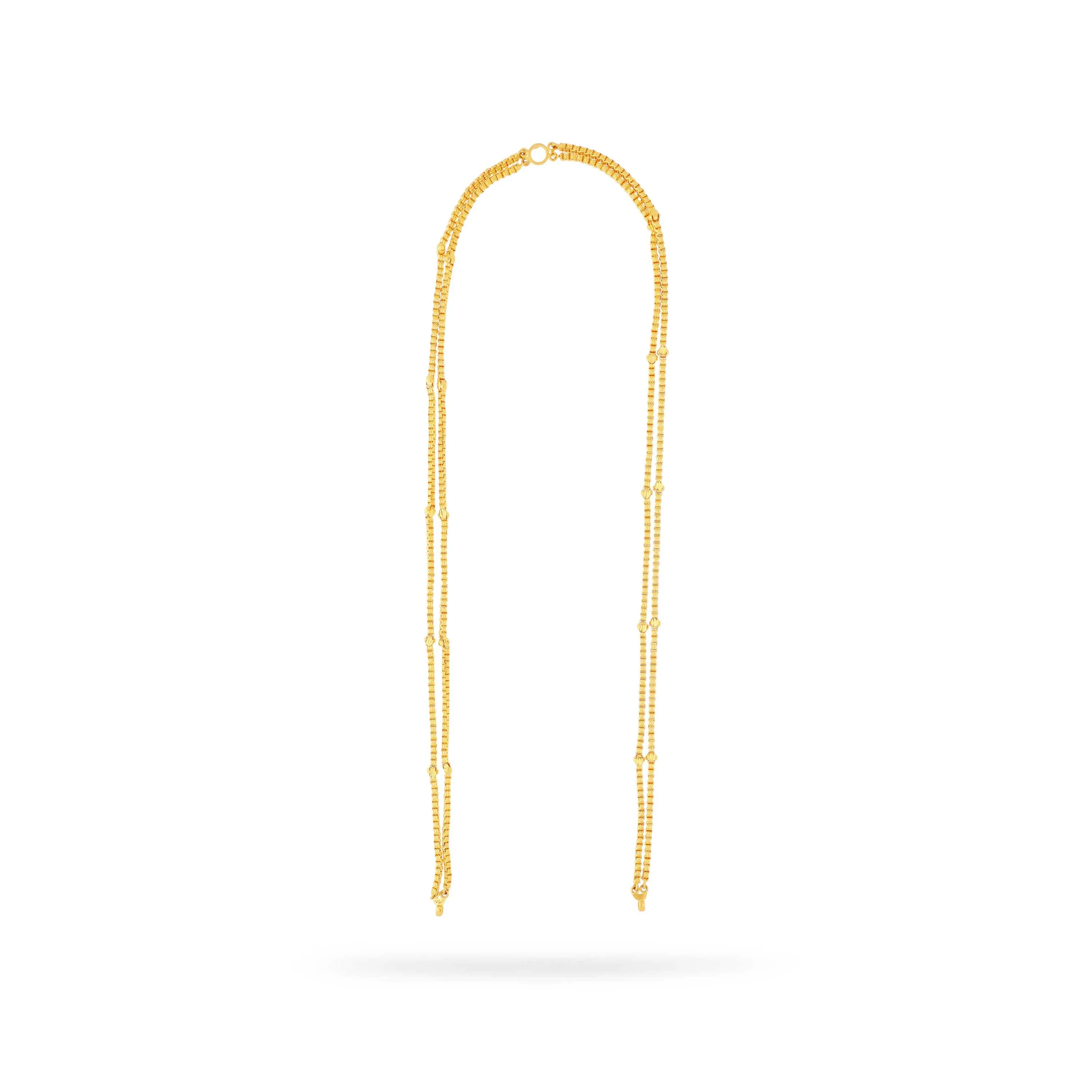 Traditionally Crafted And Detailed 22KT Gold Casual Wear Chain