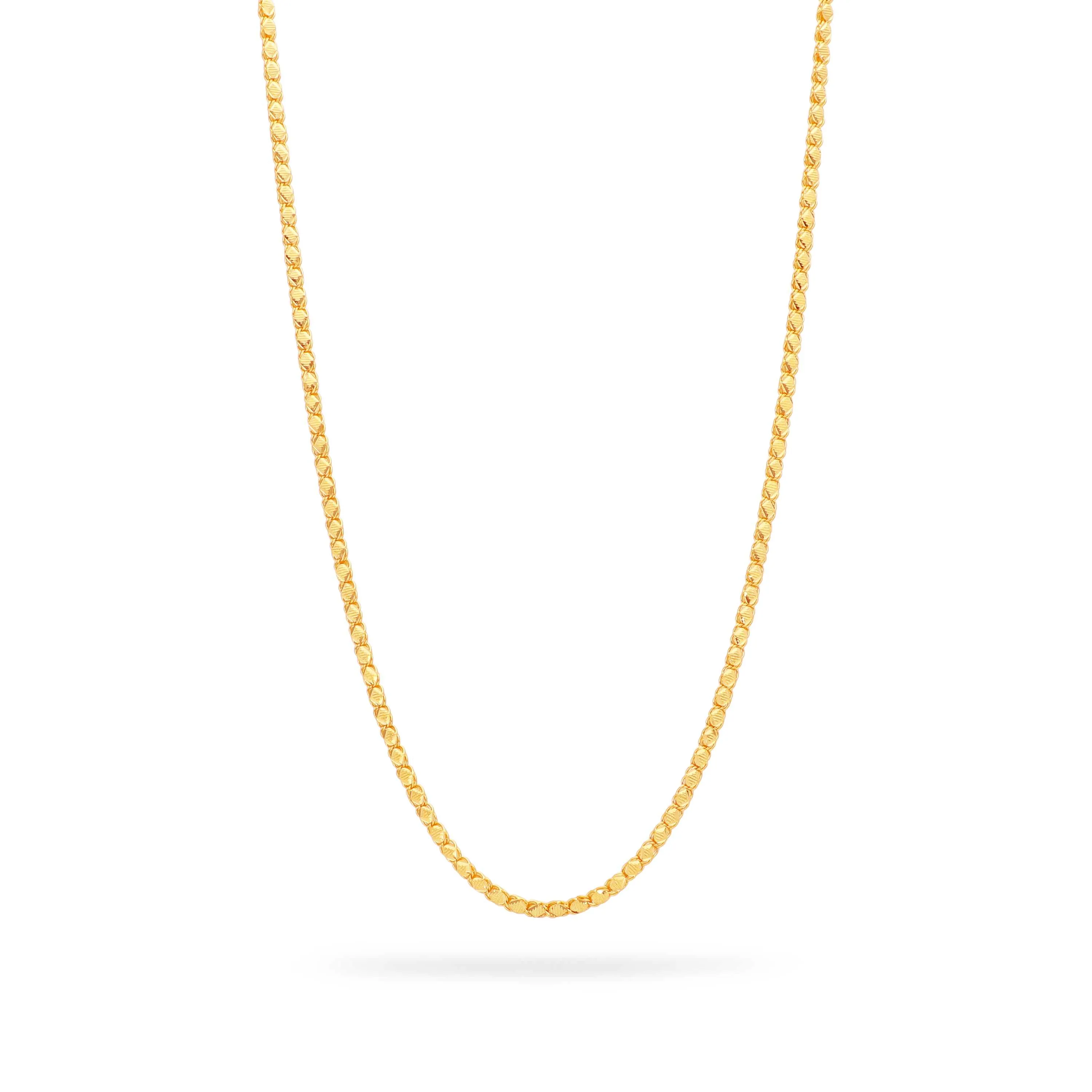 Classic Finely Detailed And Crafted 22KT Gold Chain