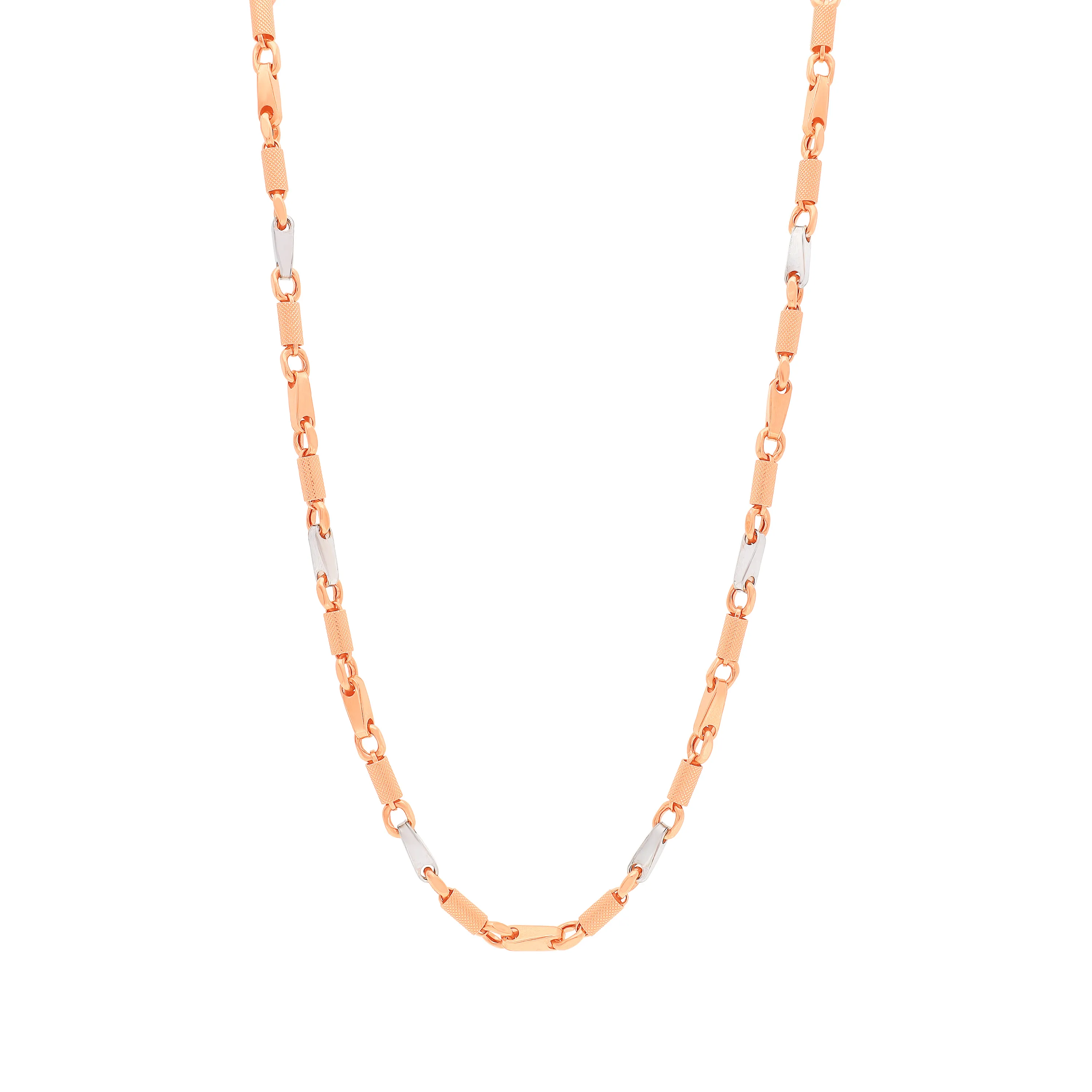 Finely Detailed And Crafted 18KT Rose Gold Chain