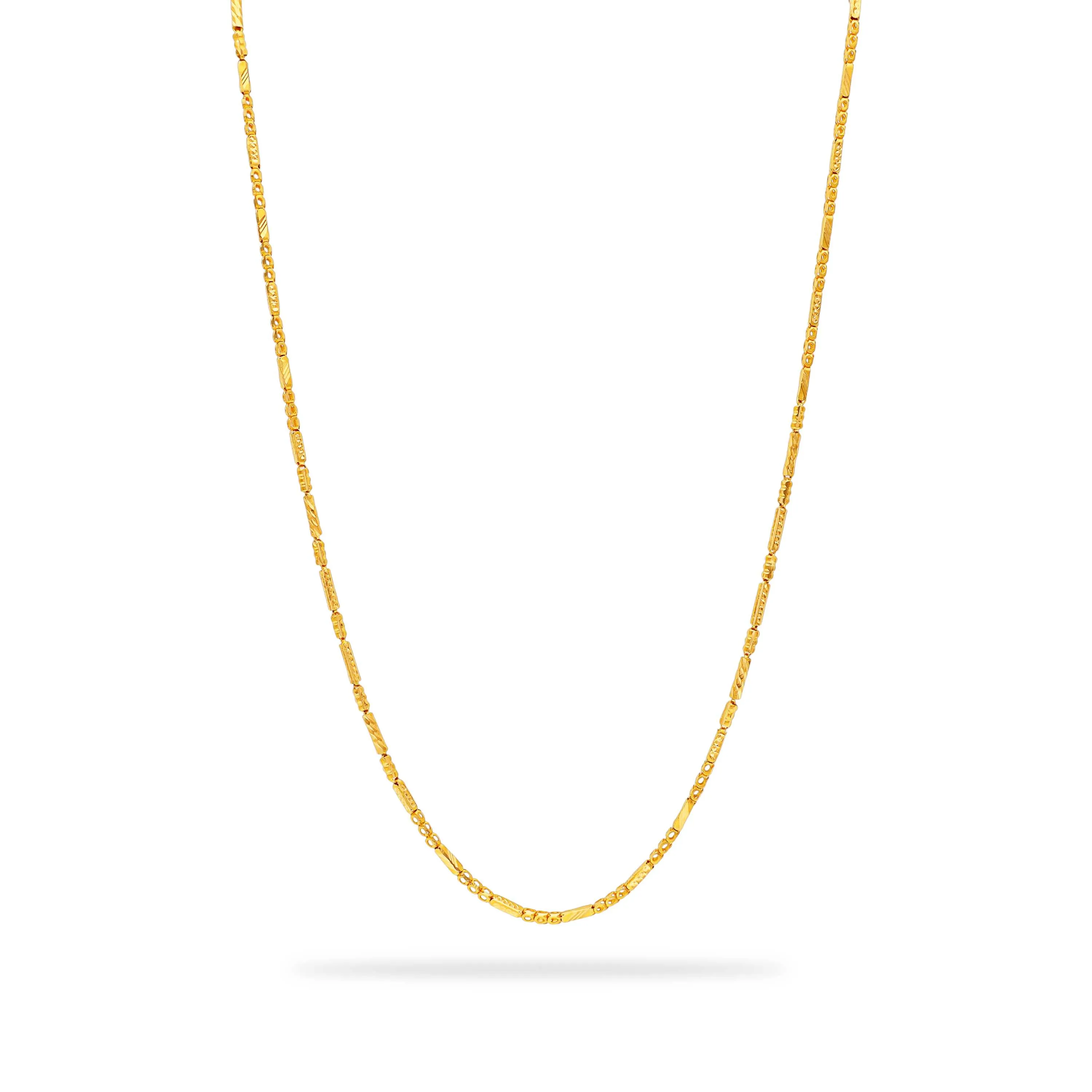 Classic Finely Detailed And Crafted 22KT Gold Chain