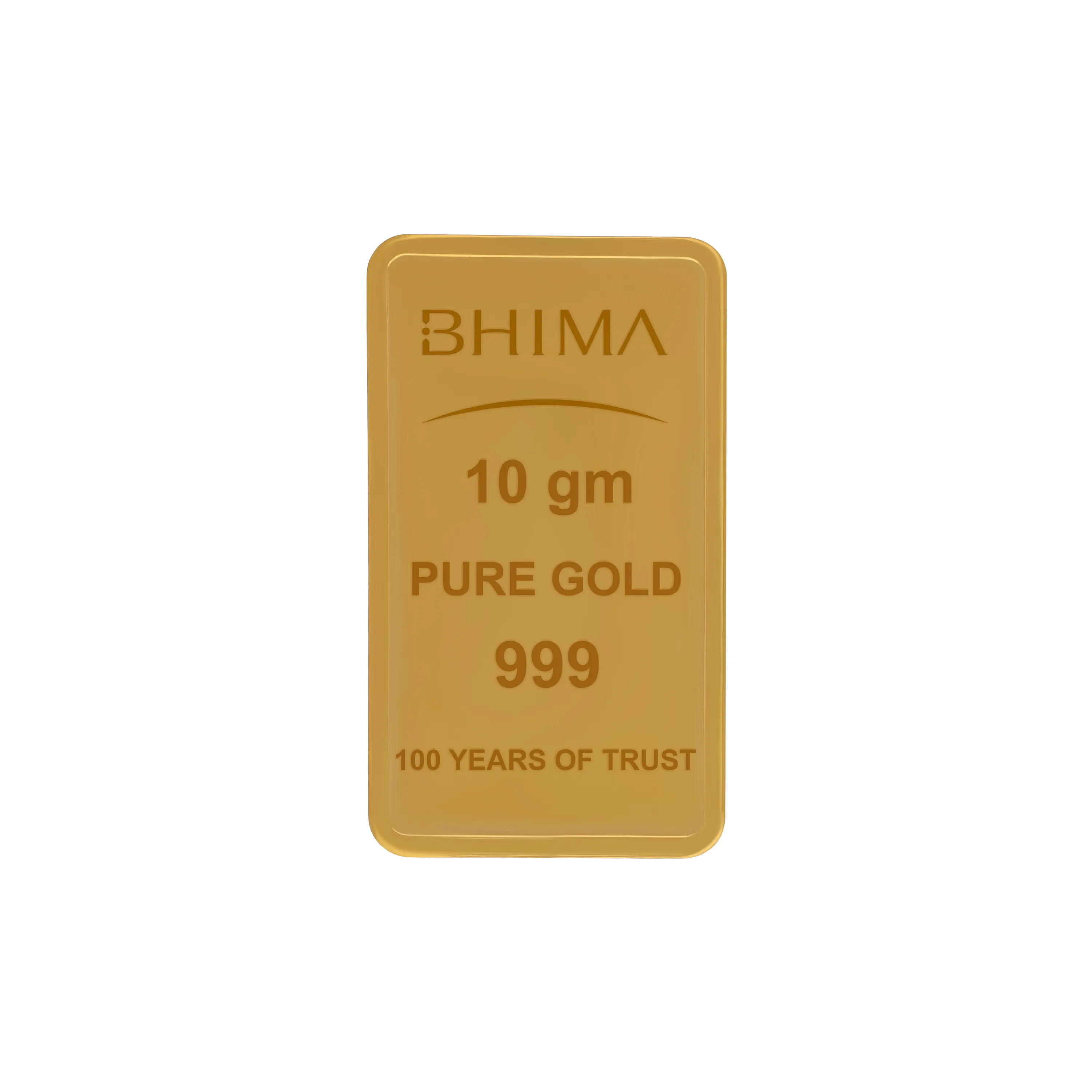 10 gm 24K 999 Pure Gold Bar