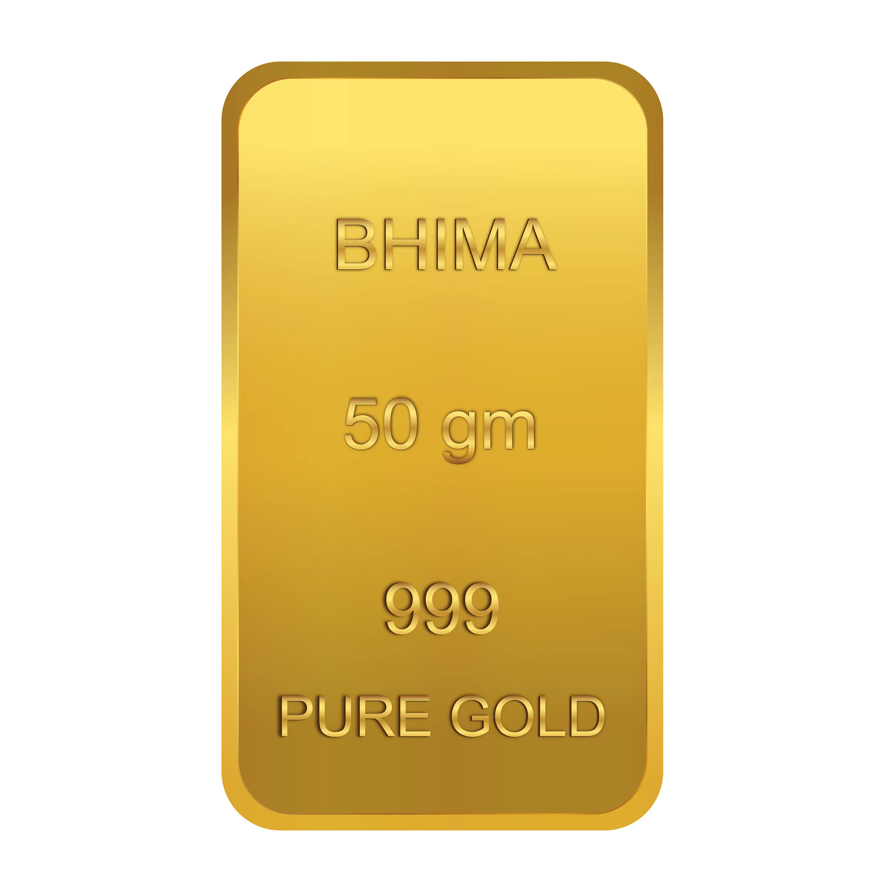 50gm Pure Gold Bar 24KT999