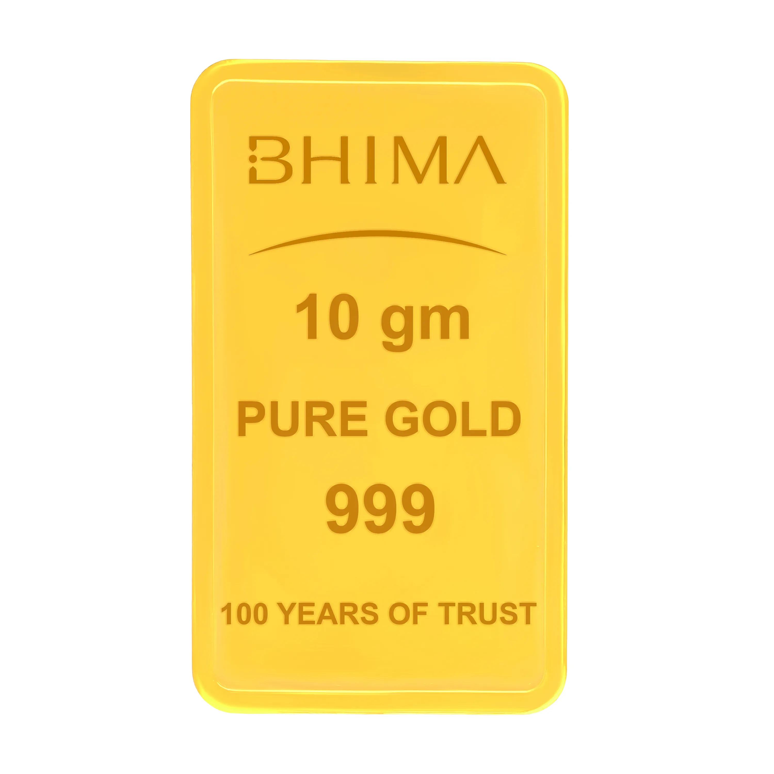 10 gm 24K 999 Pure Gold Bar