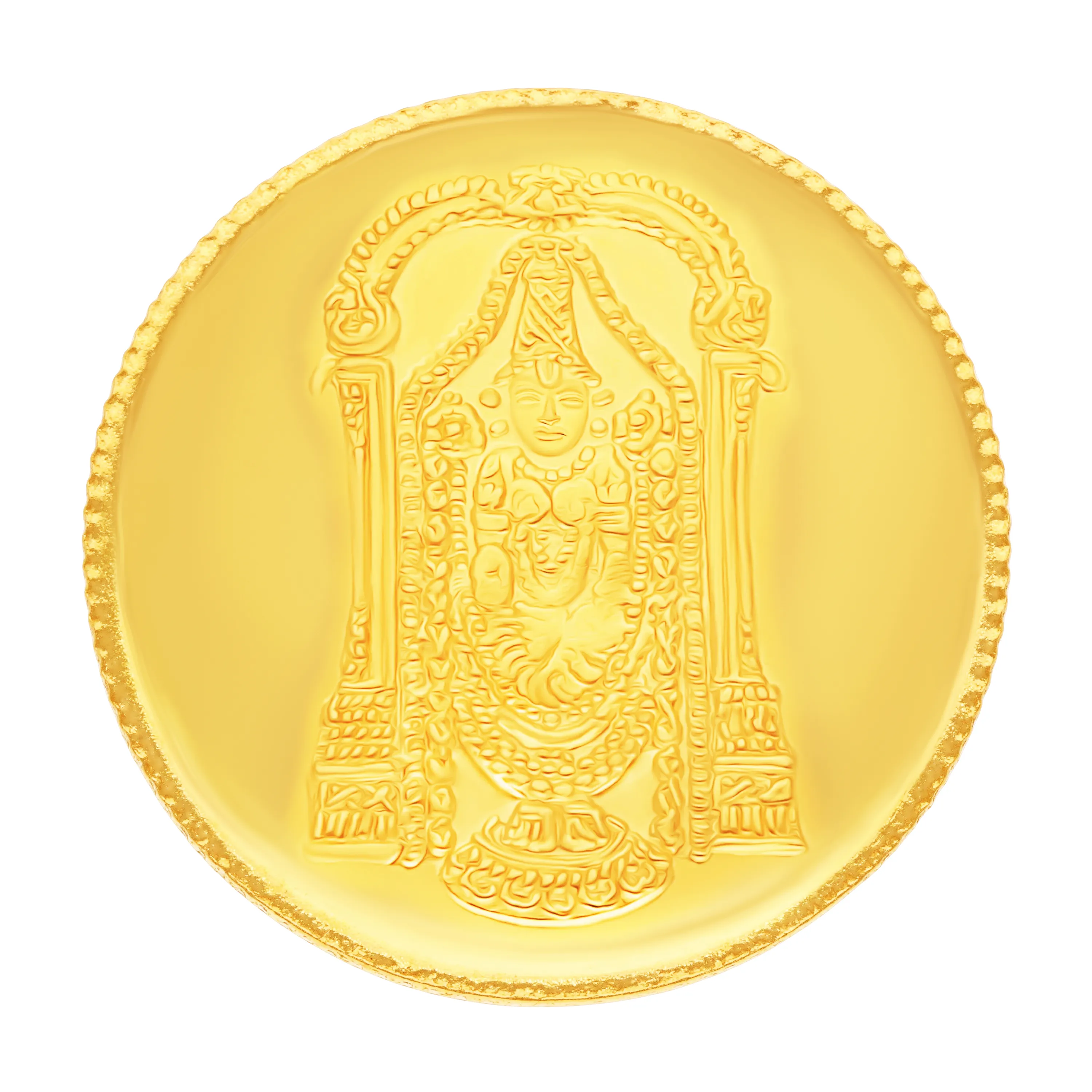 2gm Lord Venkateshwara 22K 916 Gold Coin