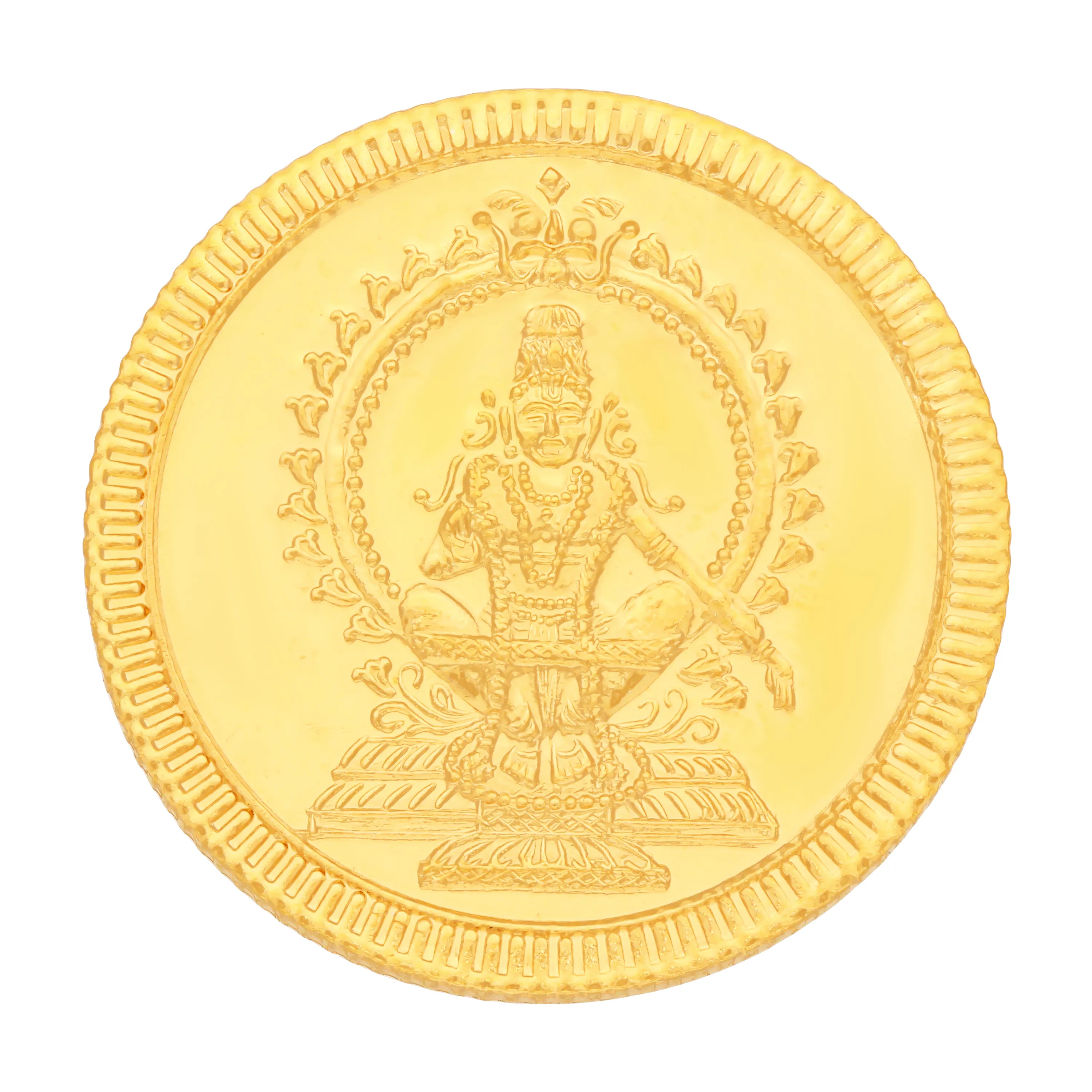 4 gm Lord Ayyappa 22 KT (916) Gold Coin