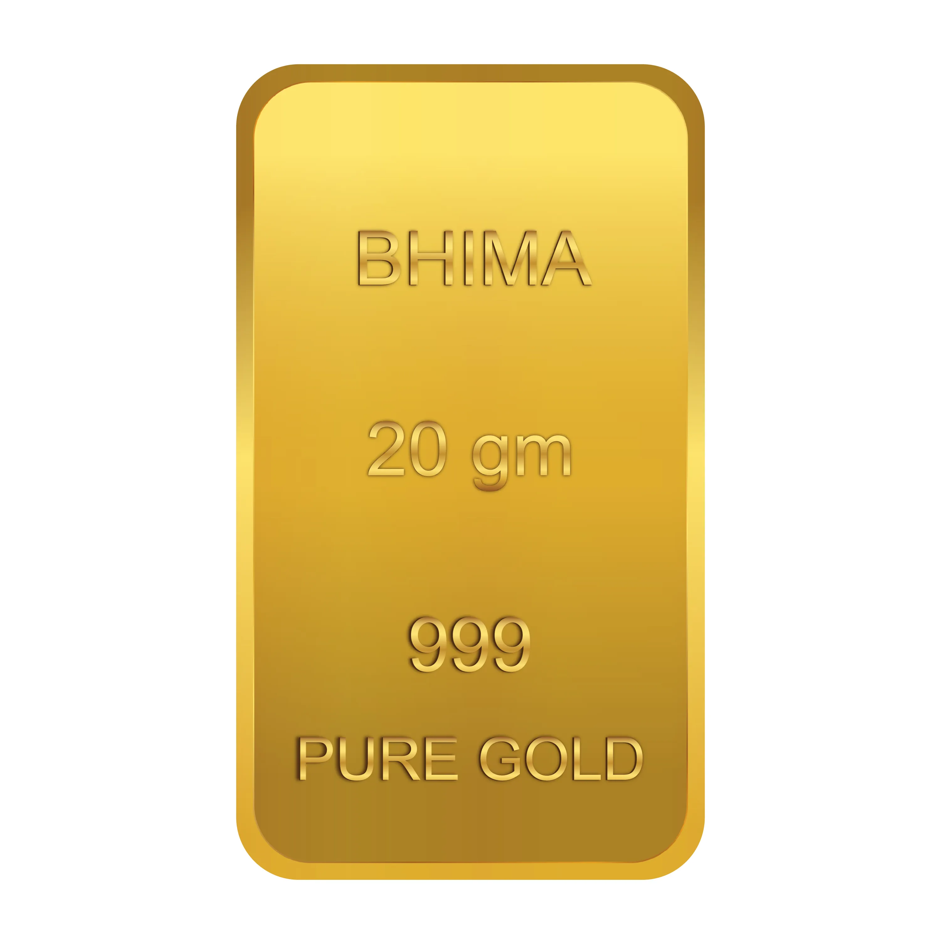 20 gm 24K 999 Pure Gold Bar