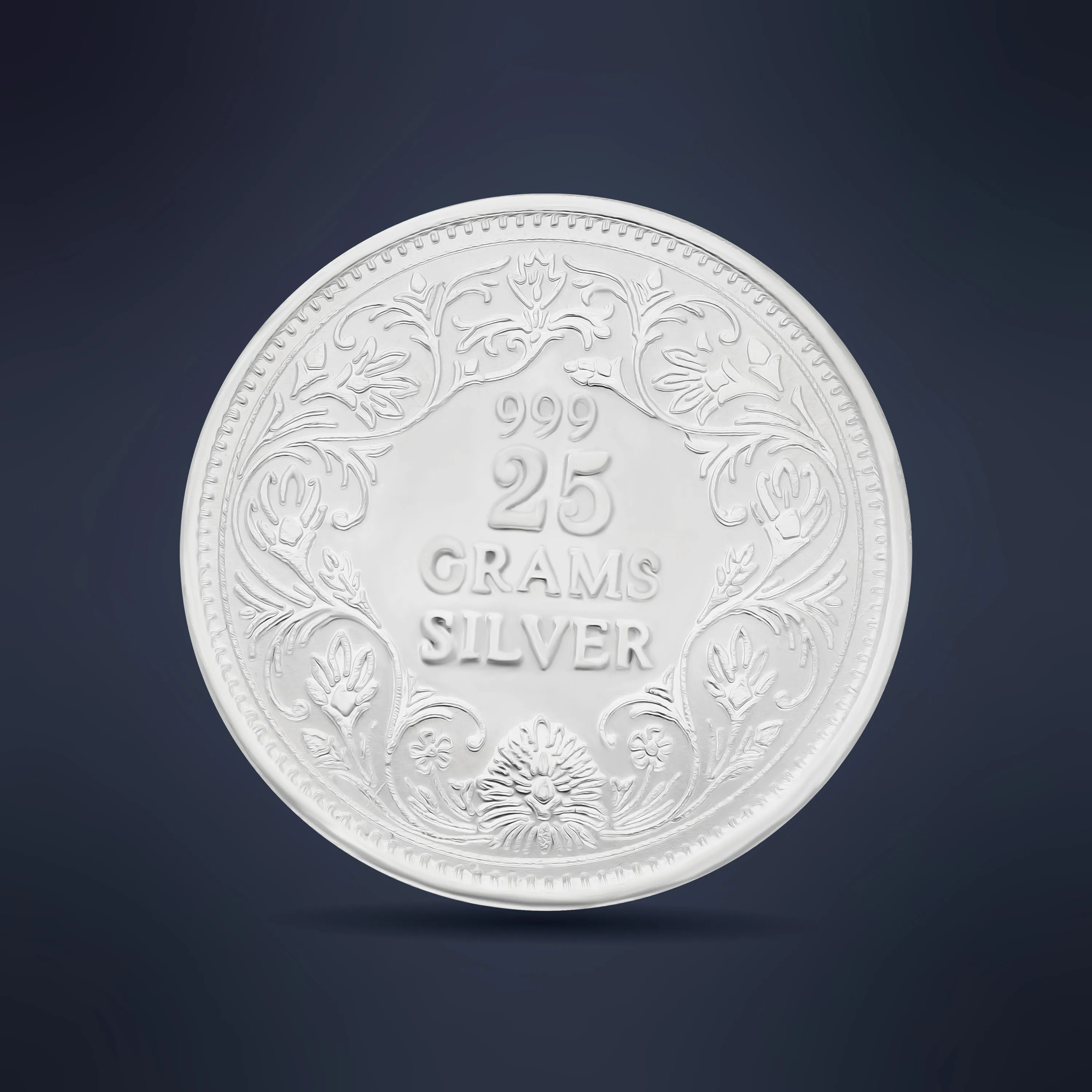 25gm Plain Silver coin