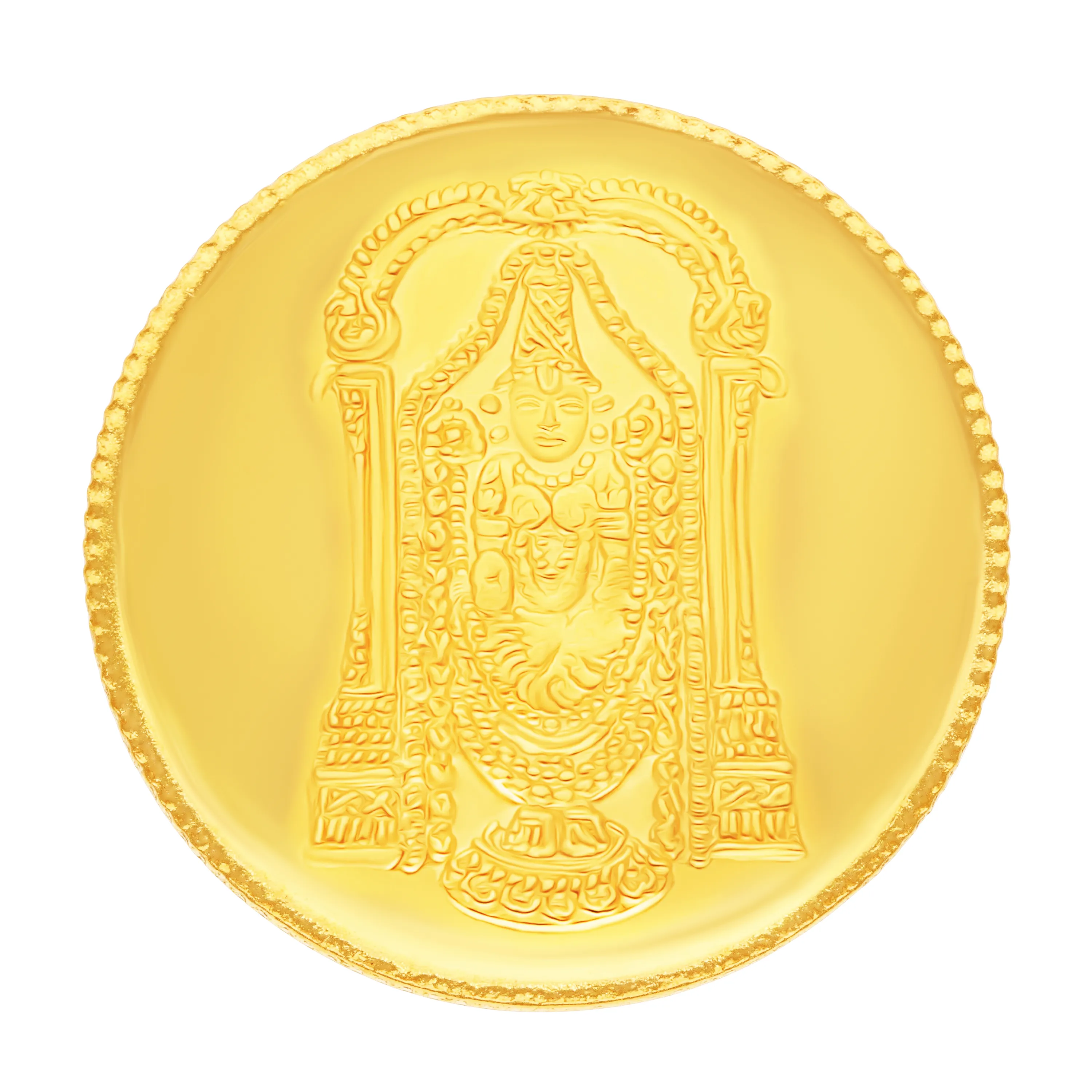 4 gm Lord Venkateshwara 22 KT (916) Gold Coin