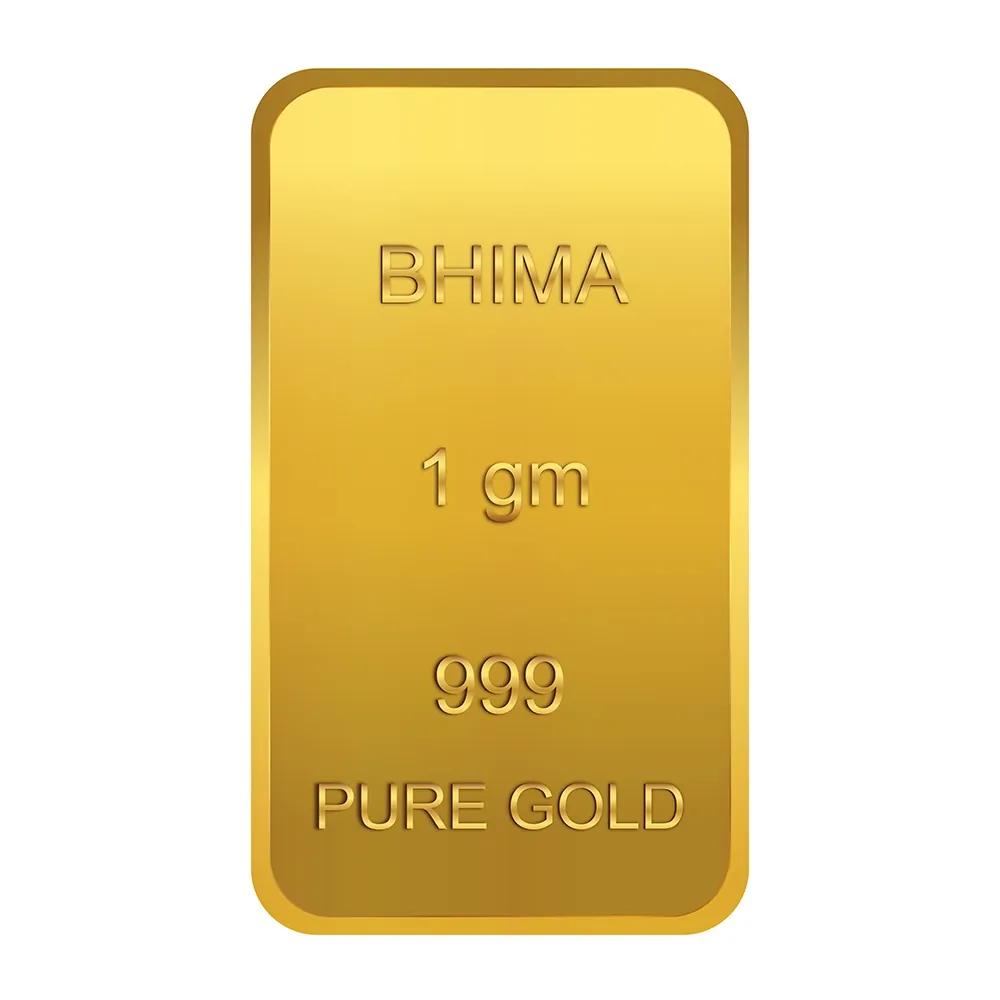 1 gm Pure Gold Bar 24KT 999