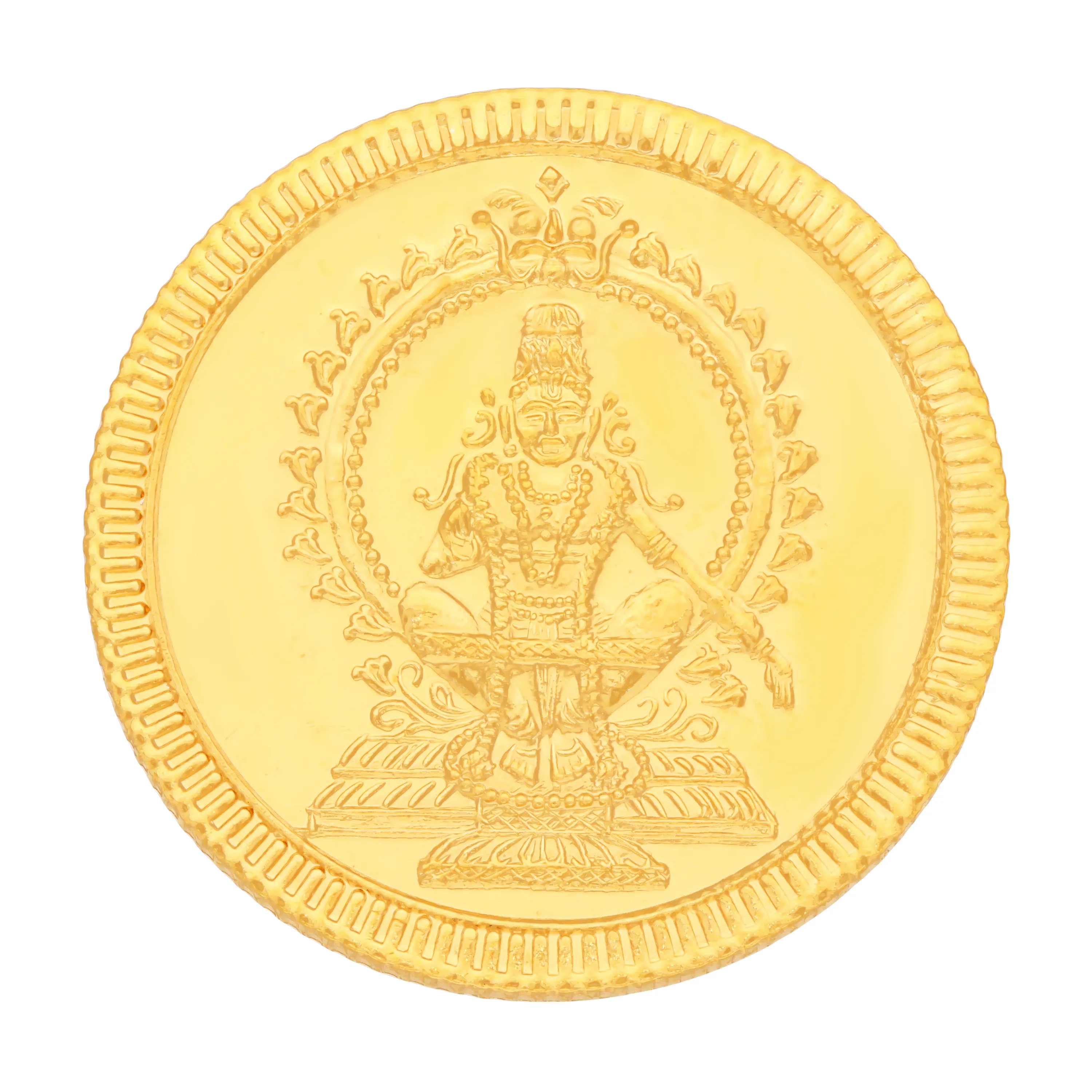 2gm Lord Ayyappa 22K 916 Gold Coin