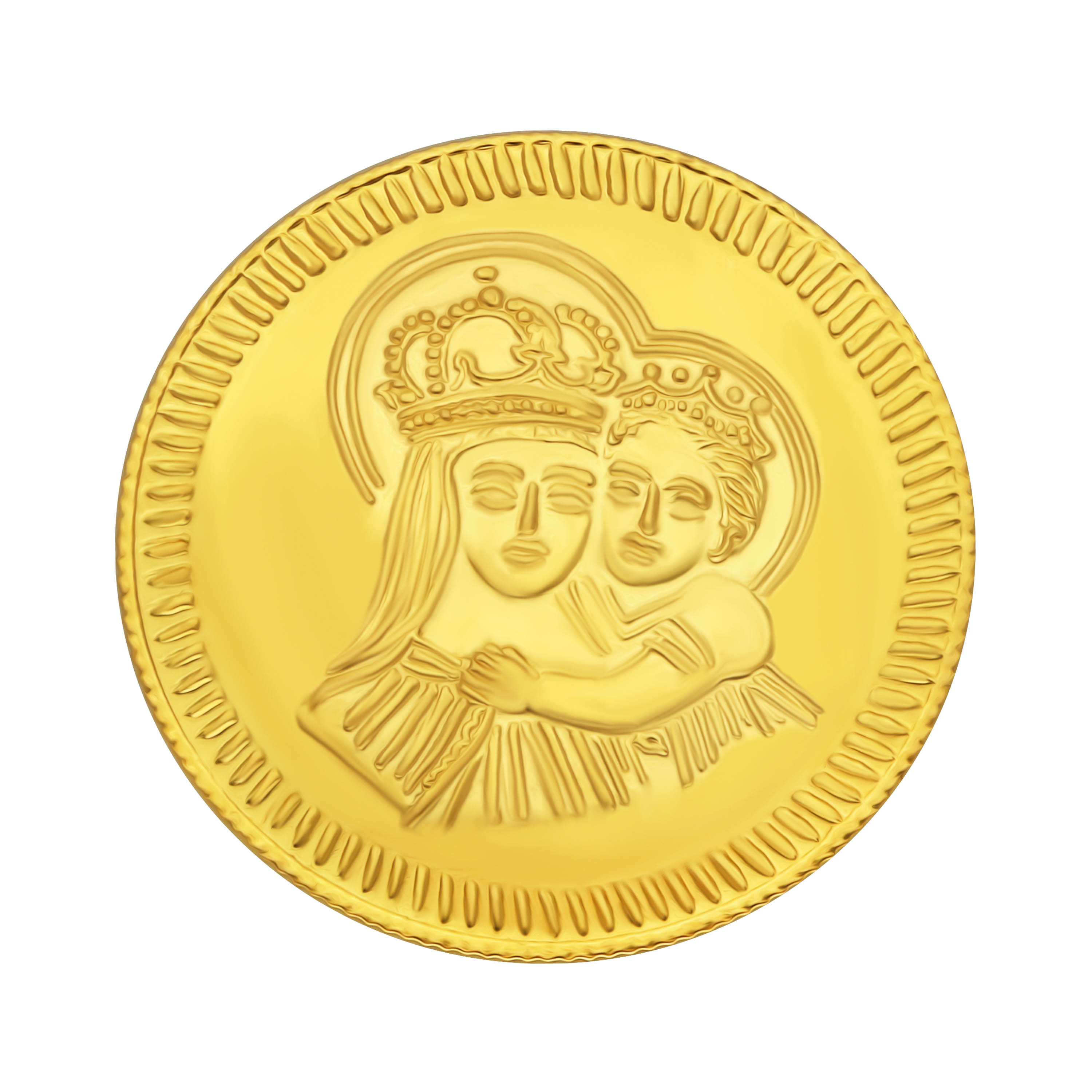 2 gm Mother Mary 22 KT (916) Gold Coin