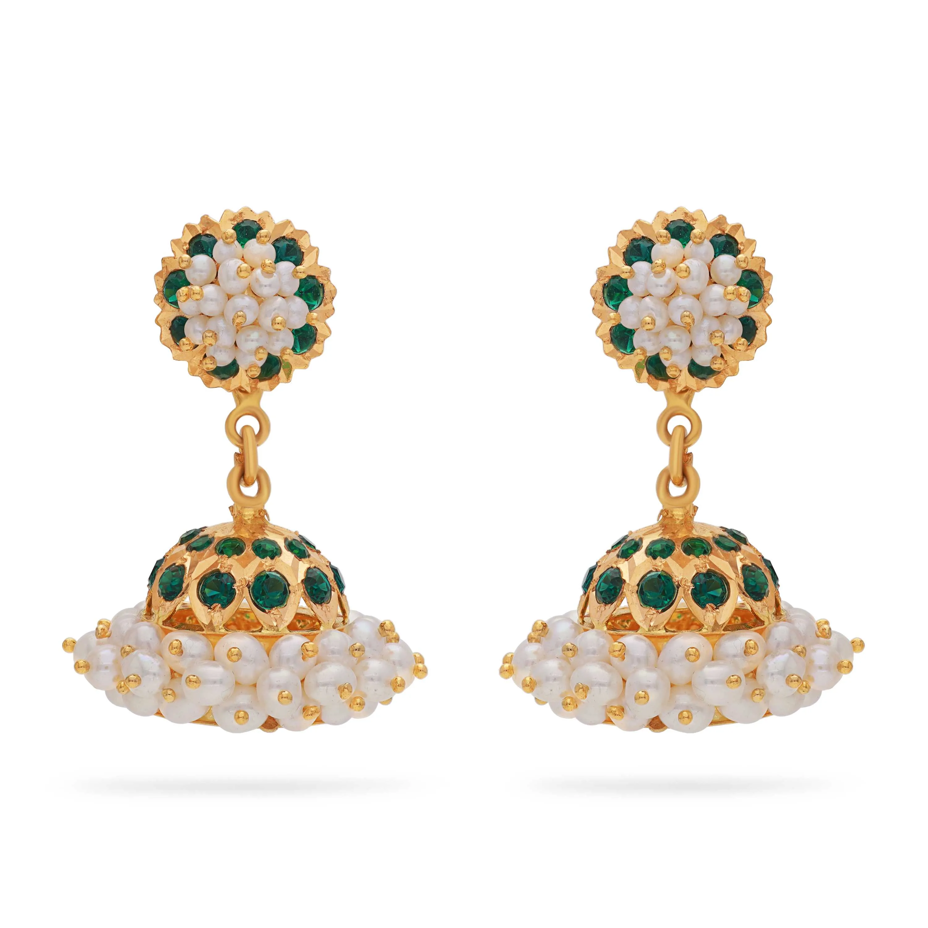 Casual Wear And Detailed 22KT Gold Drops For Women