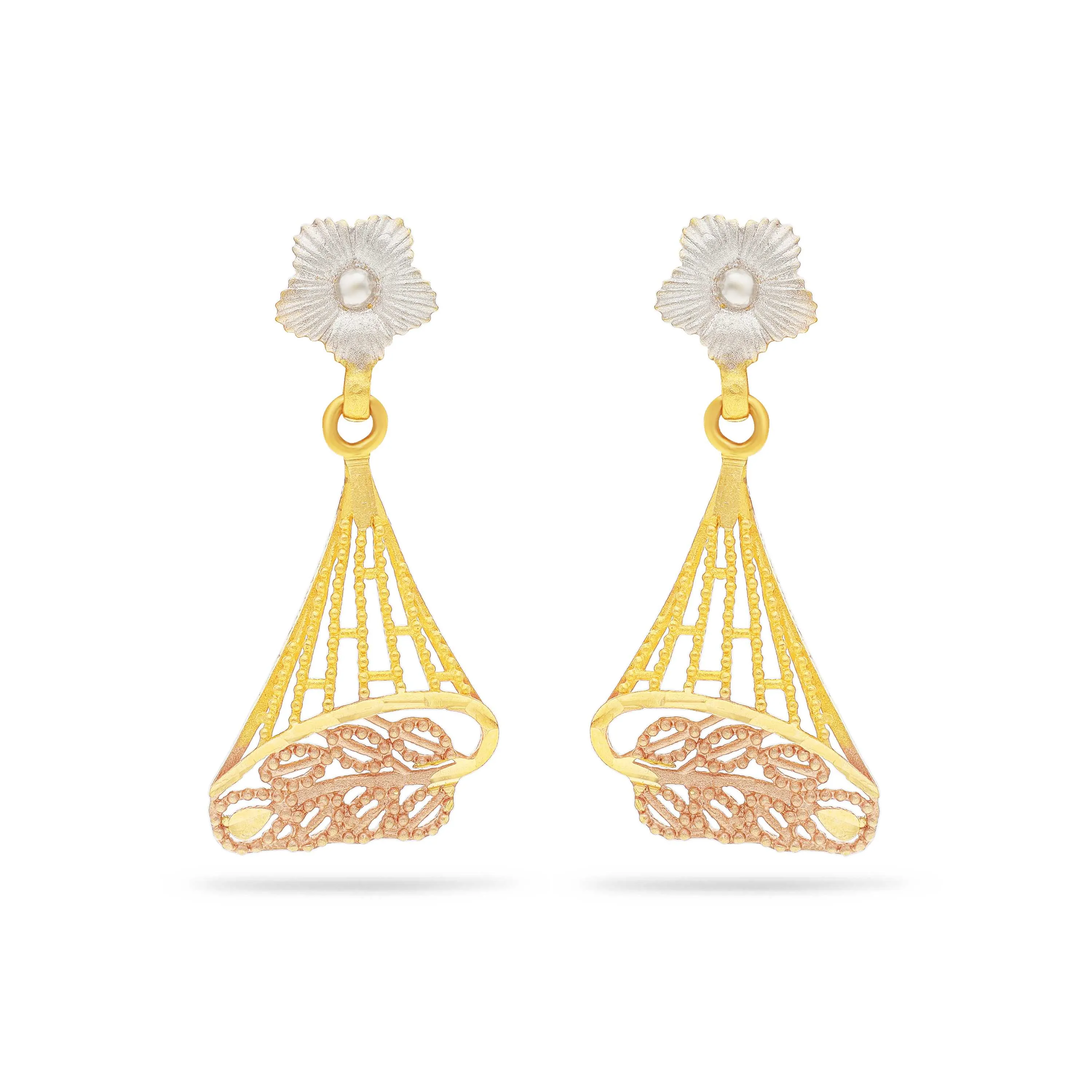 Enamel Worked And Detailed 22KT Gold Drops