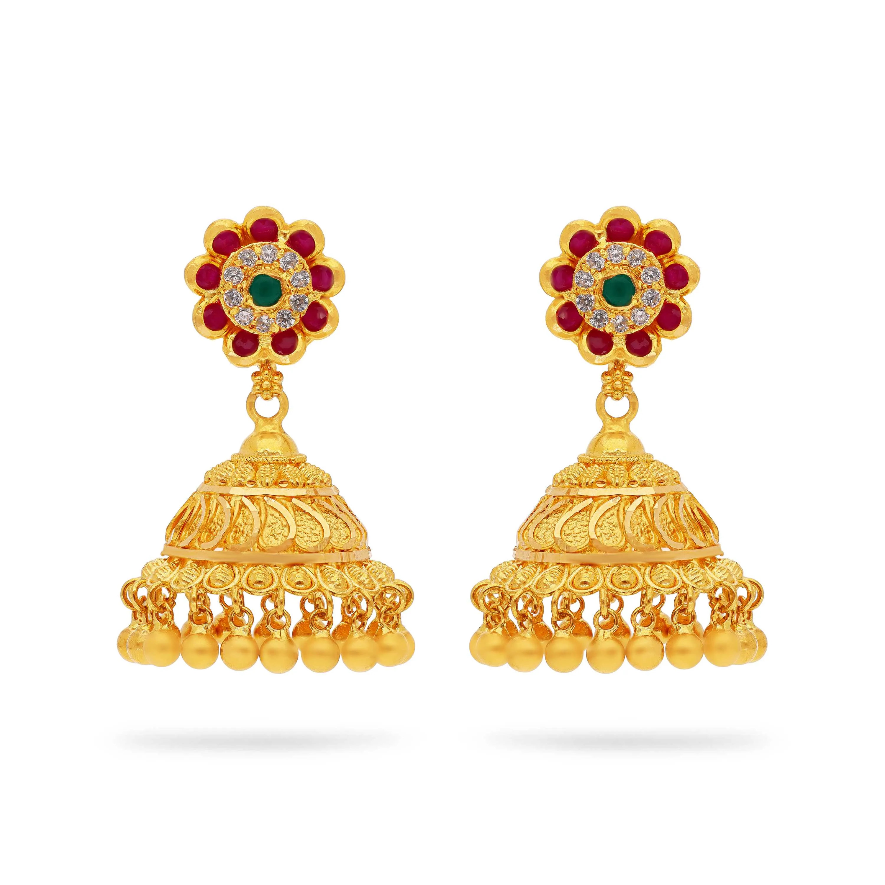 Finely Detailed 22KT Gold Drops