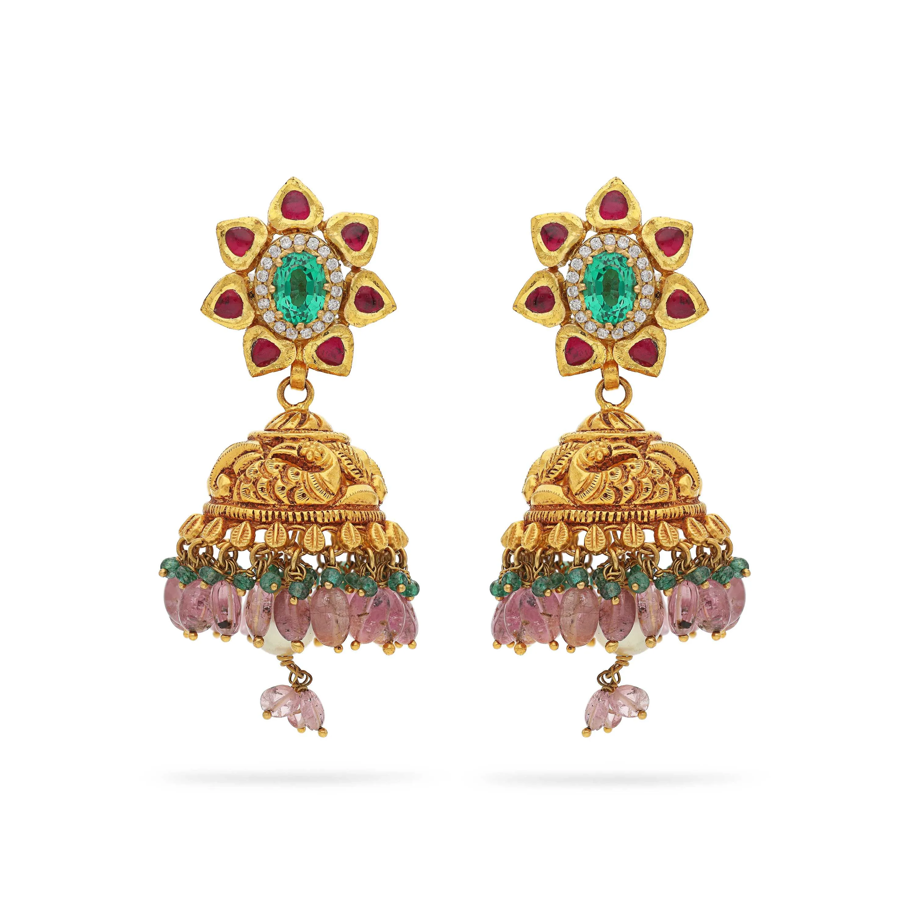 Finely Detailed 22KT Gold Drops