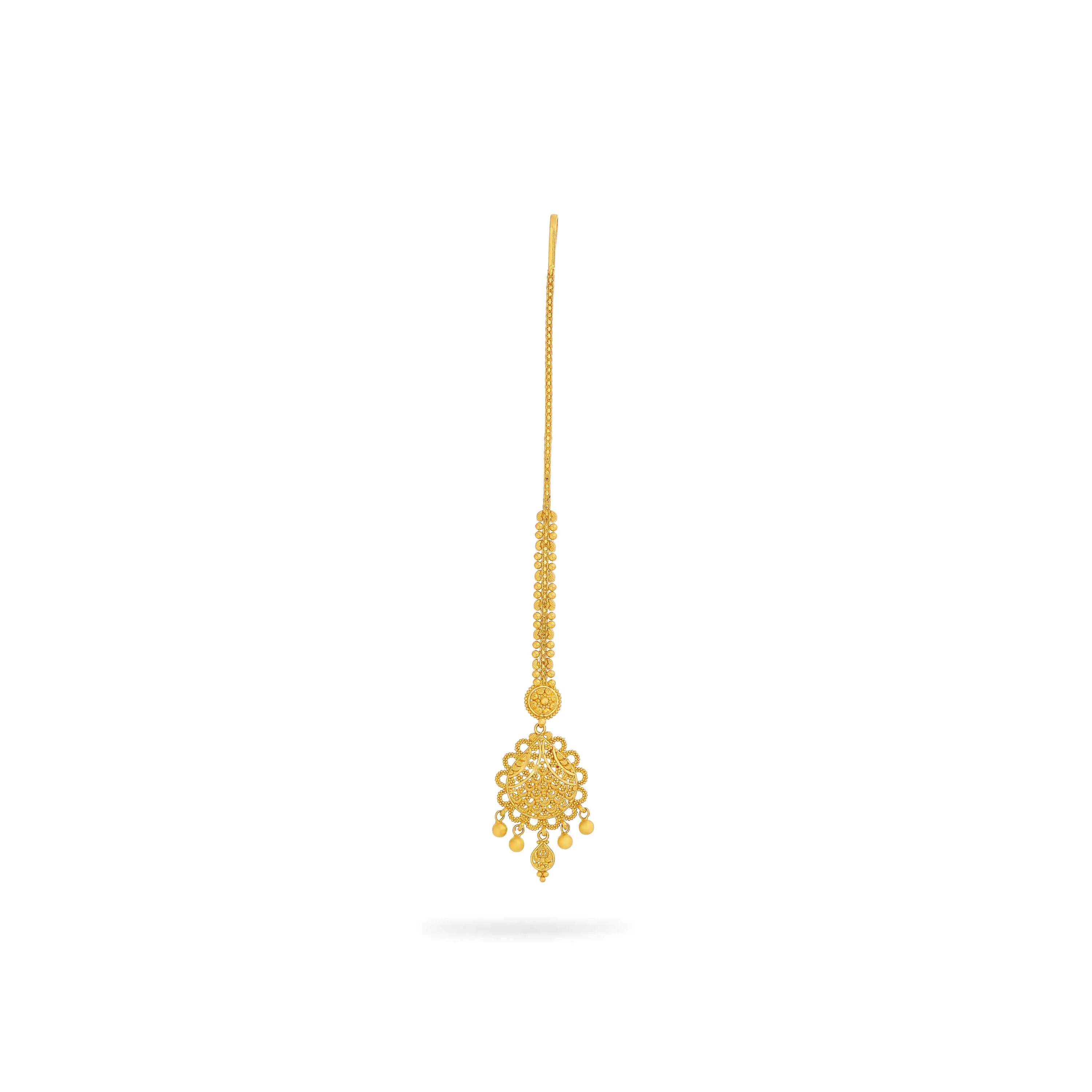 Classic Finely Detailed And Crafted 22KT Gold Matty For Women