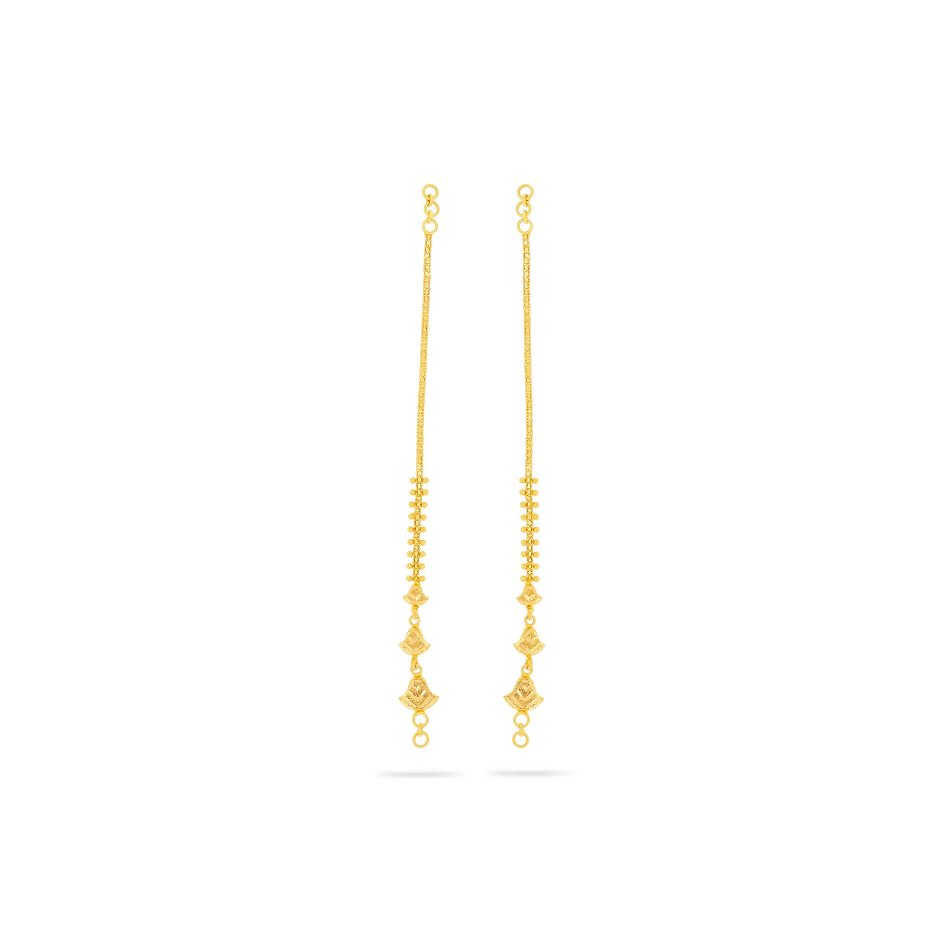 Classic Finely Detailed And Crafted 22KT Gold Matty For Women
