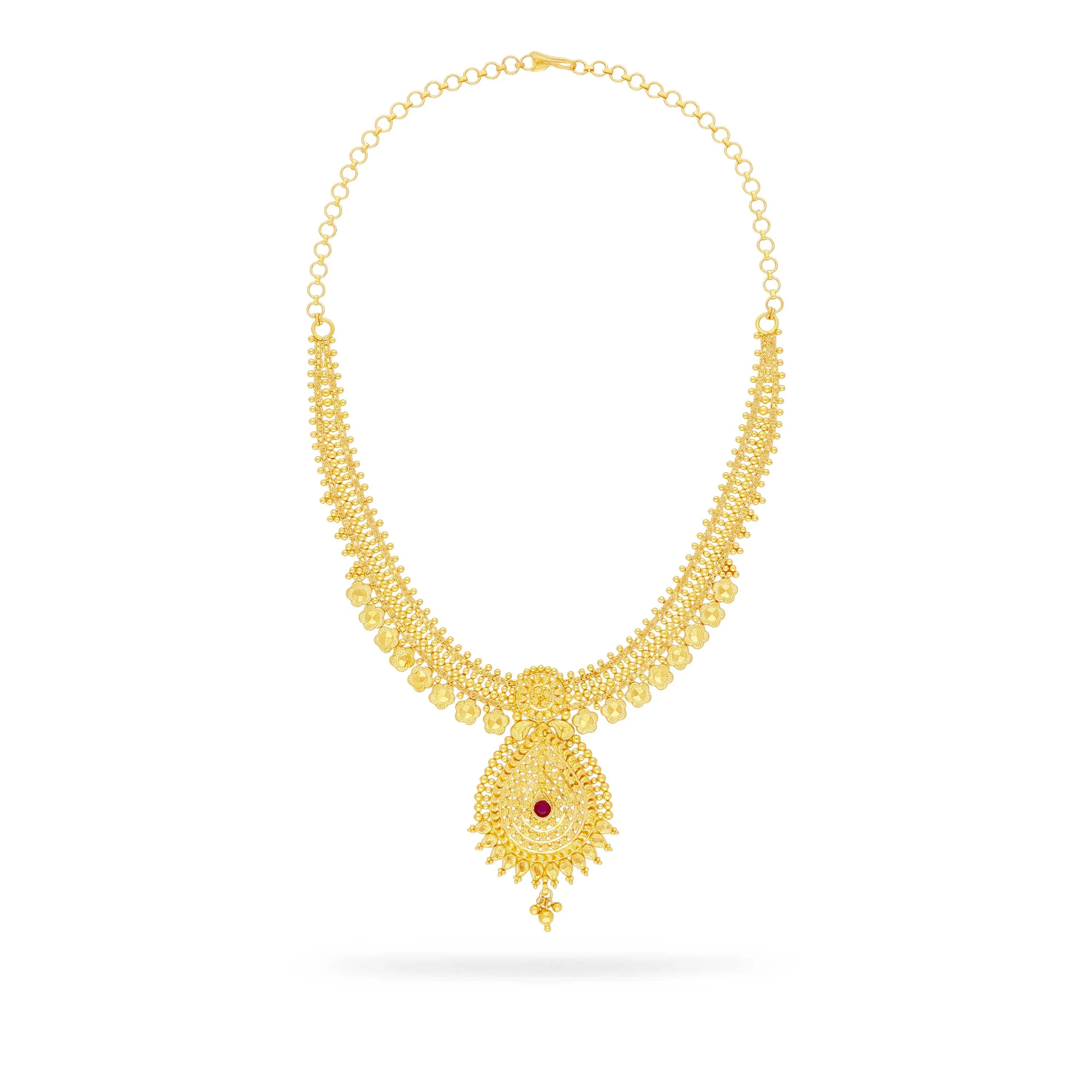 Beautifully Crafted 22KT Gold Necklace