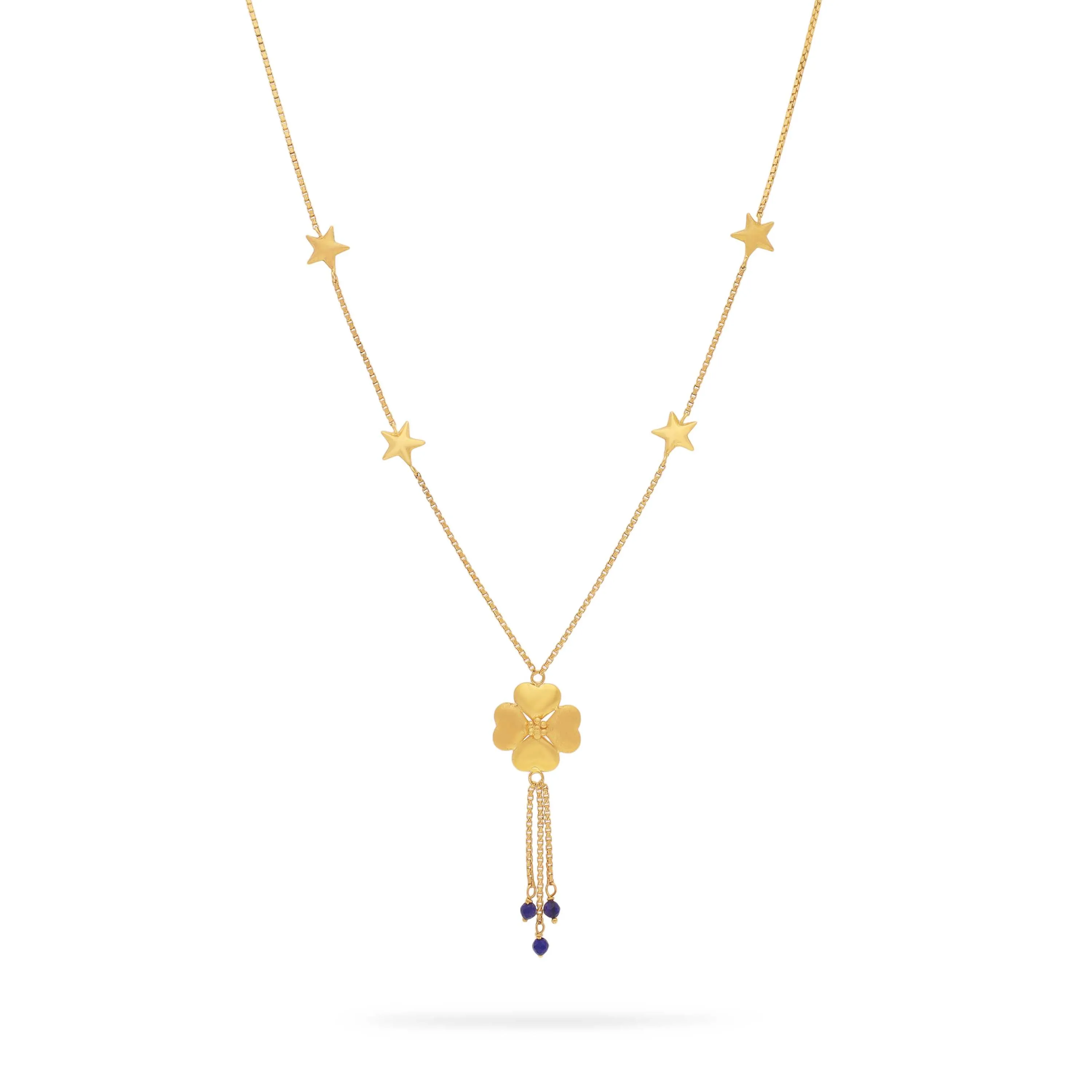 Premium Matte Finished And Detailed 22KT Gold Necklace For Women