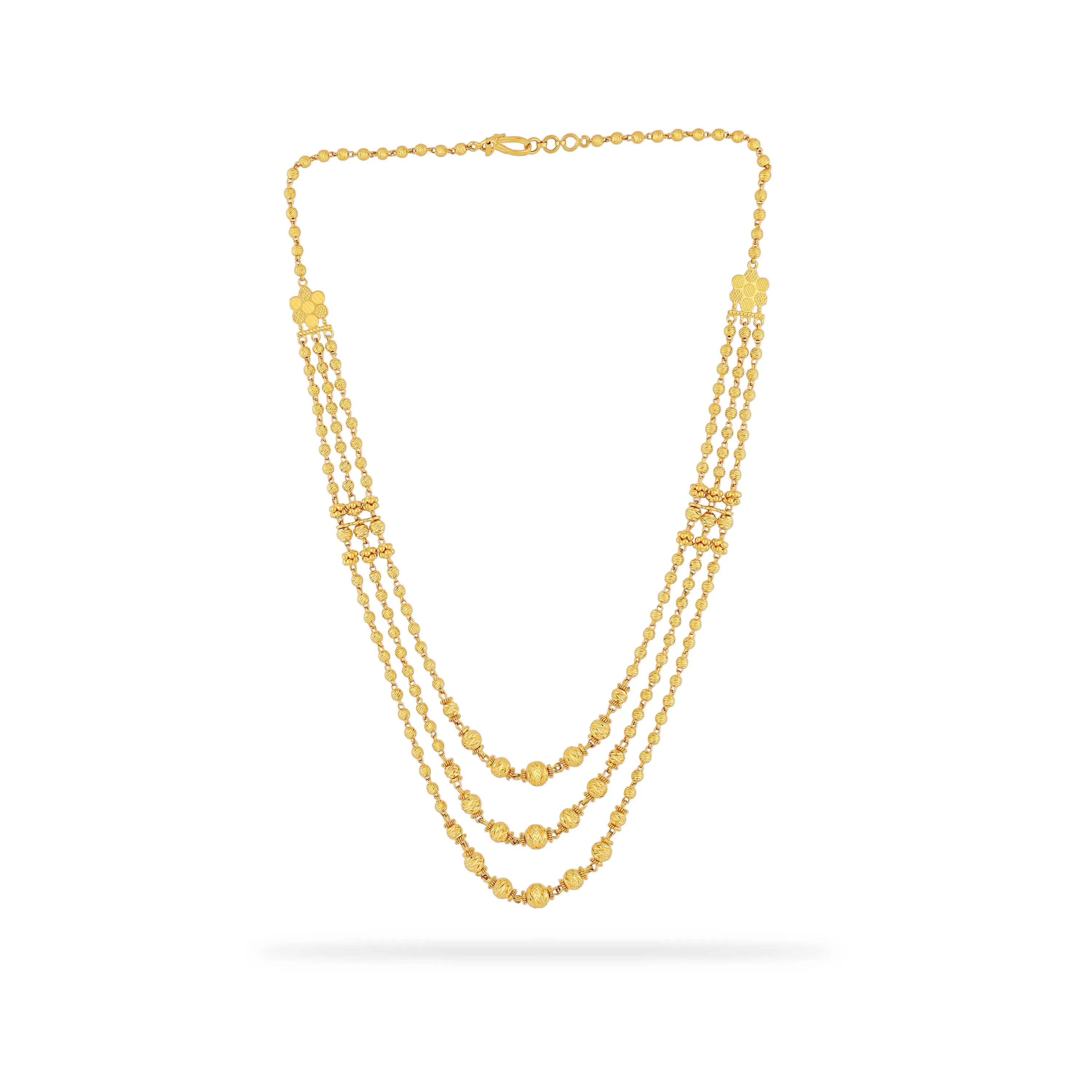 Fancy Finely Detailed And Crafted 22KT Gold Necklace