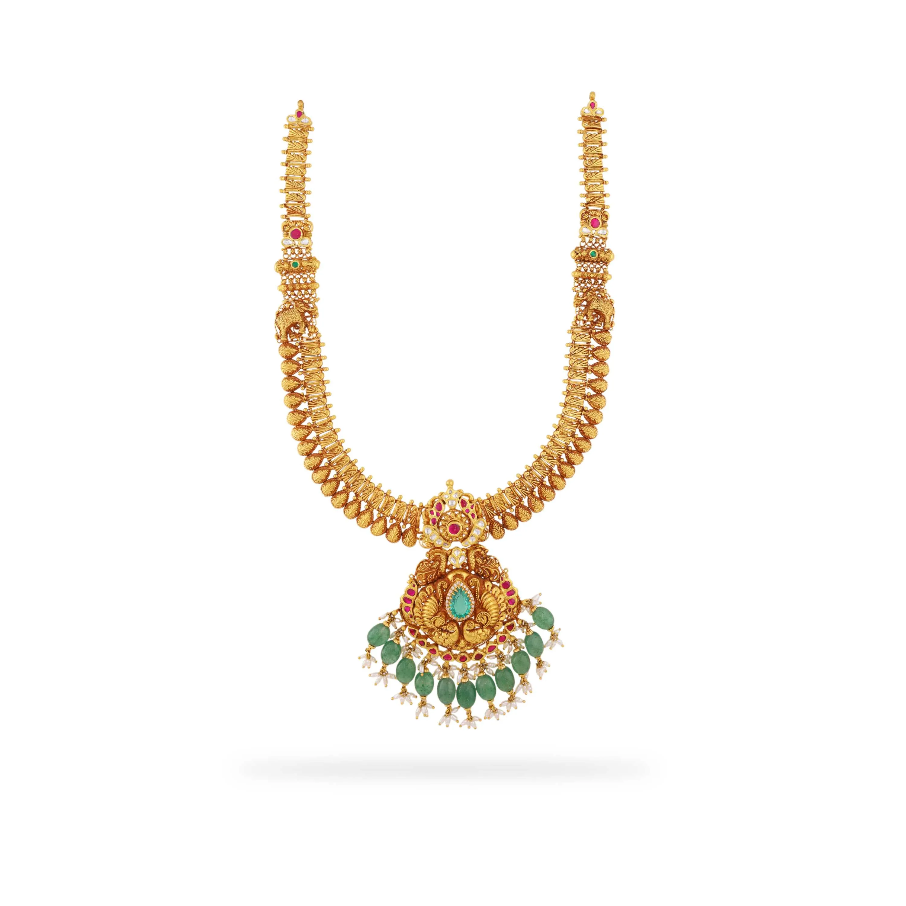 Antique Finished And Detailed 22KT Gold Haaram