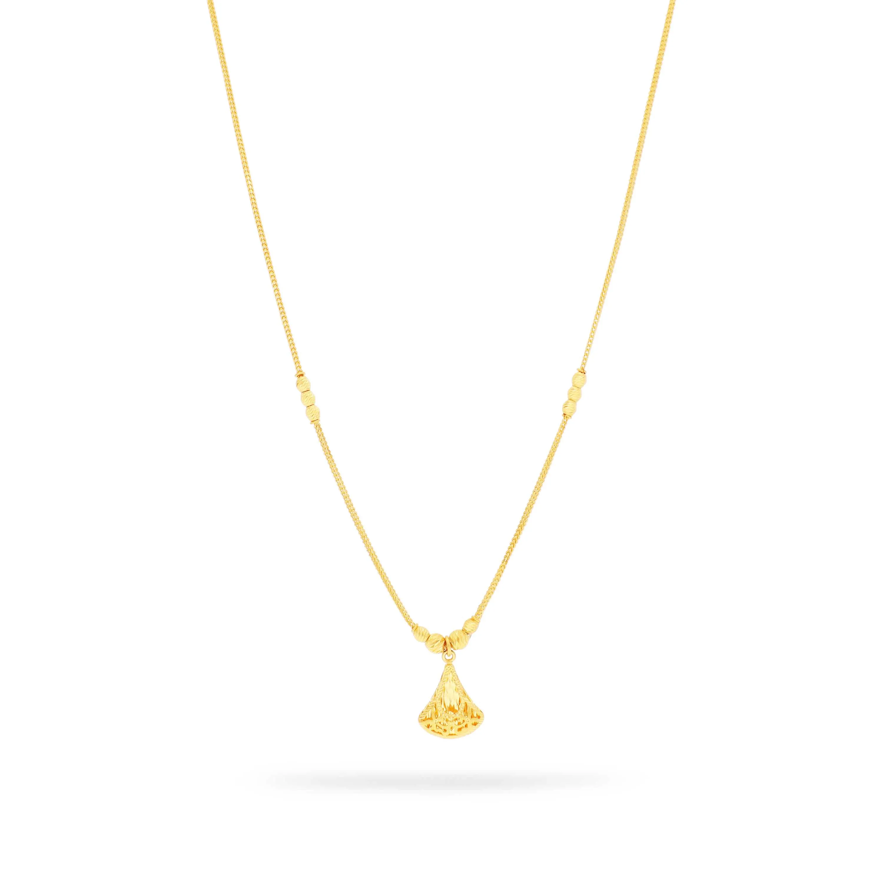 Fancy Finely Detailed And Crafted 22KT Gold Necklace