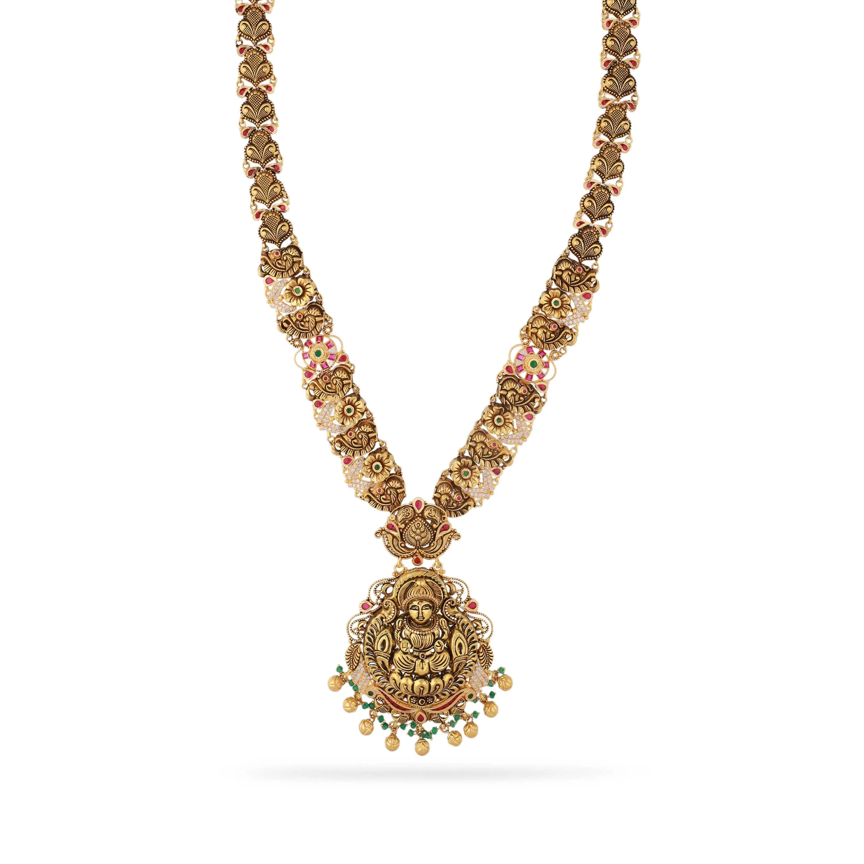 Specially Crafted And Antique Finished 22KT Gold Fancy Chain