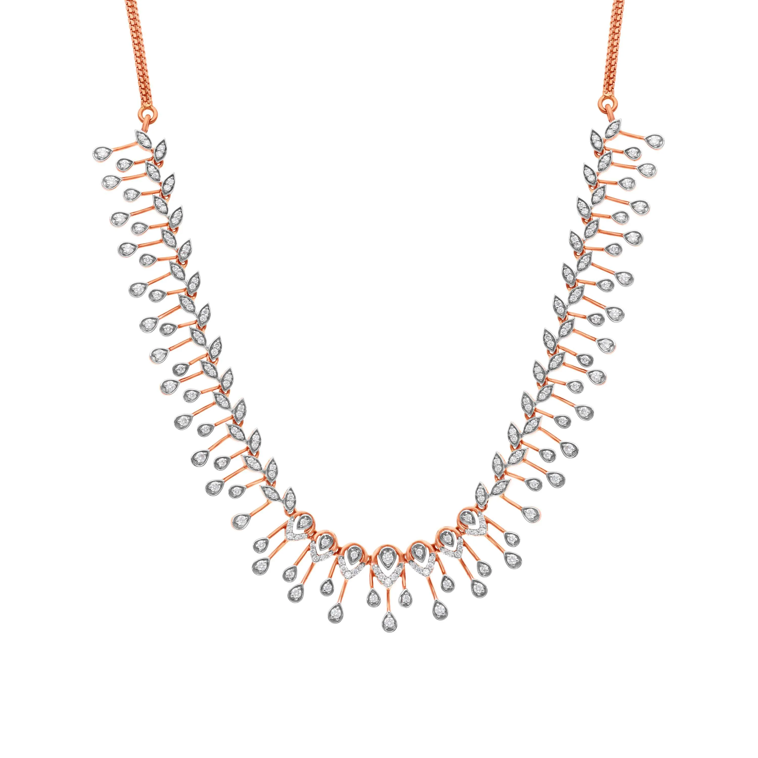 Flawless And Detailed 18KT Diamond Necklace