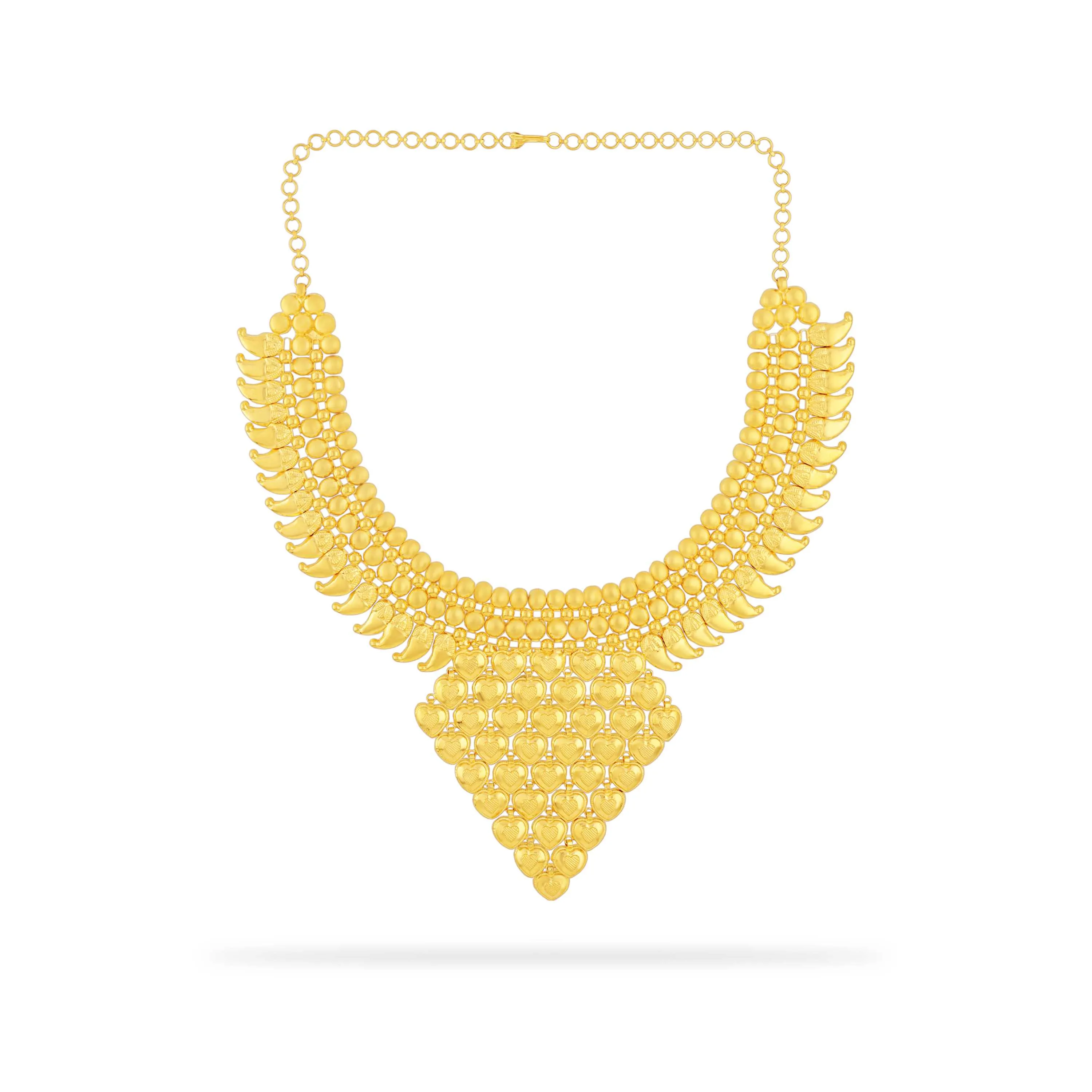 Traditionally Crafted And Detailed 22KT Gold Necklace