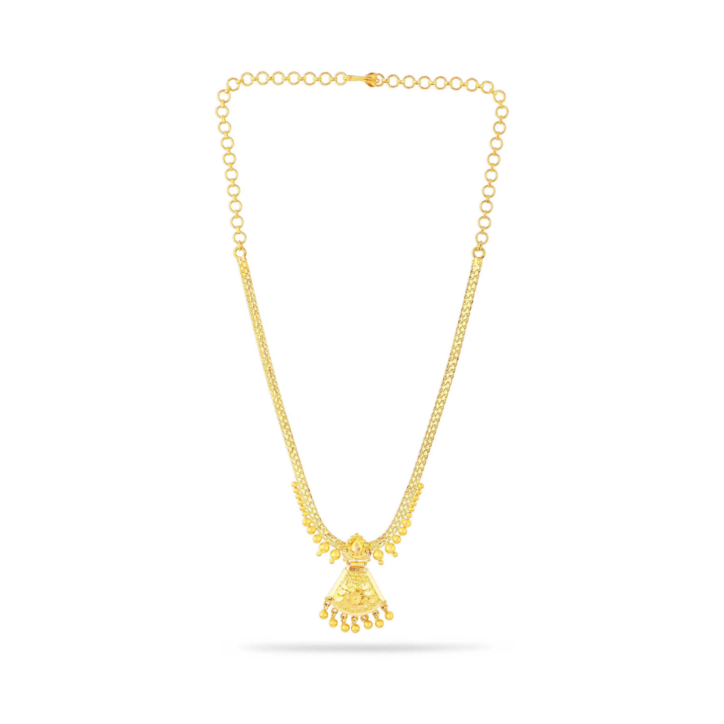 Finely Detailed And Crafted 22KT Gold Necklace For Women