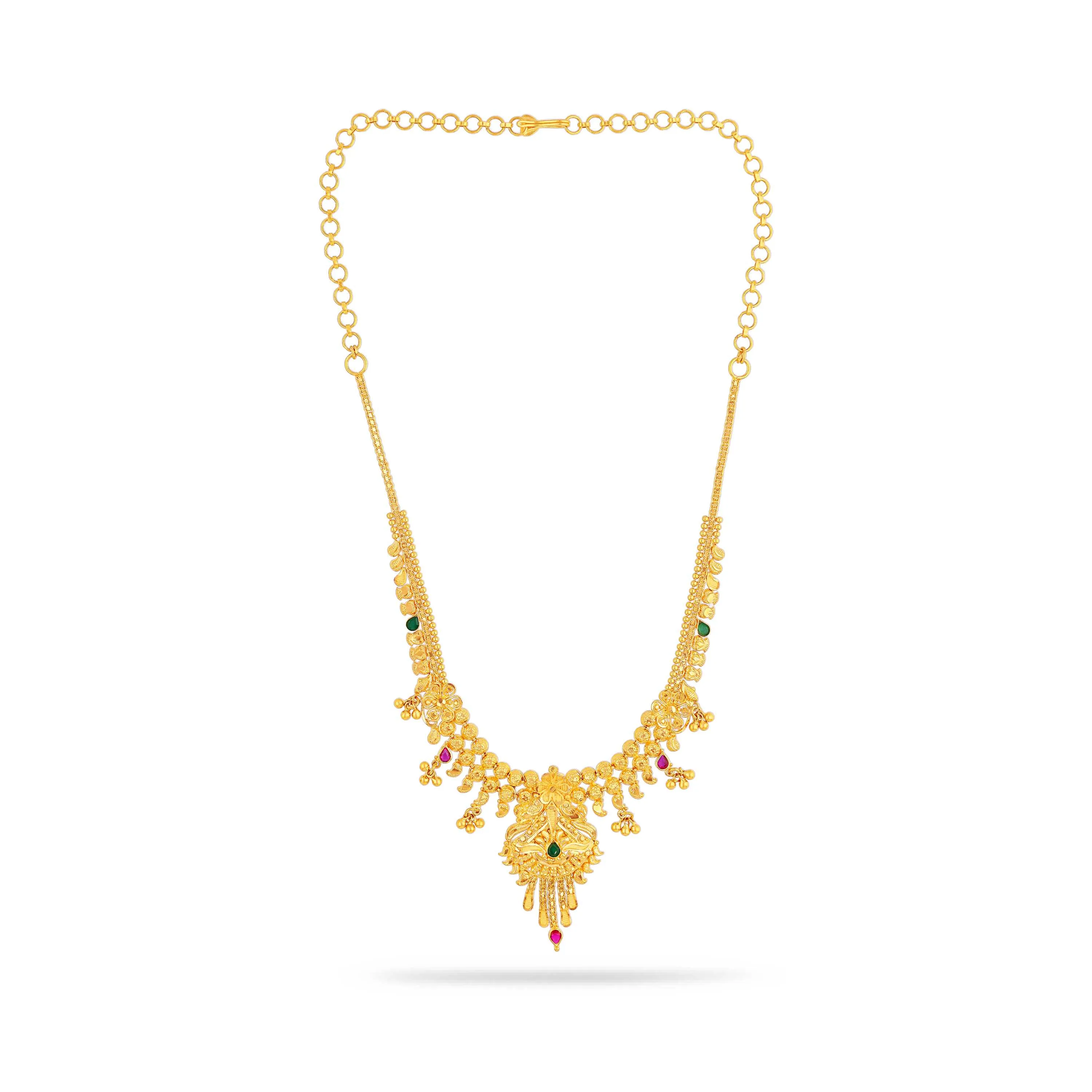 Finely Detailed And Crafted 22KT Gold Necklace
