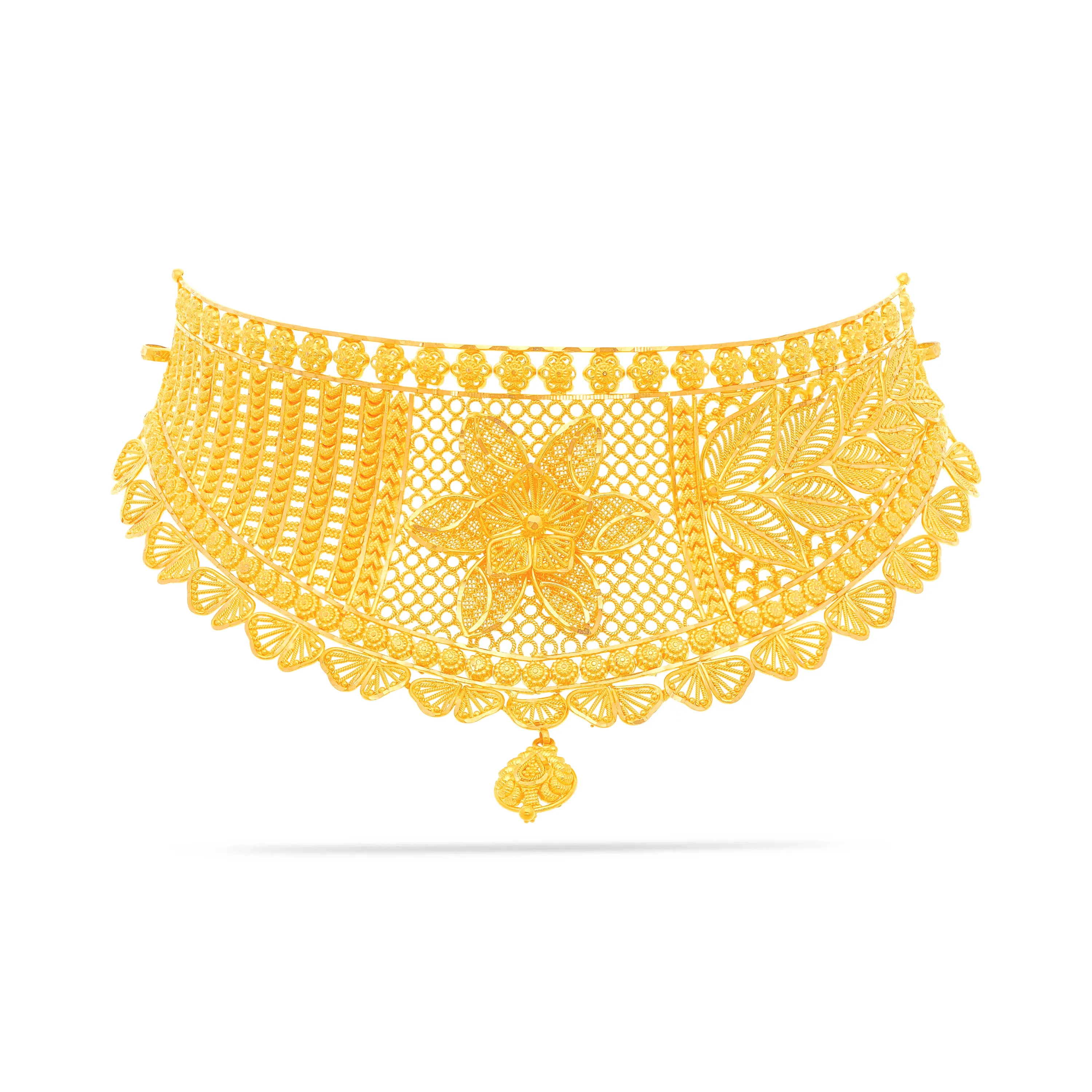 Classic Finely Detailed 22KT Gold Choker