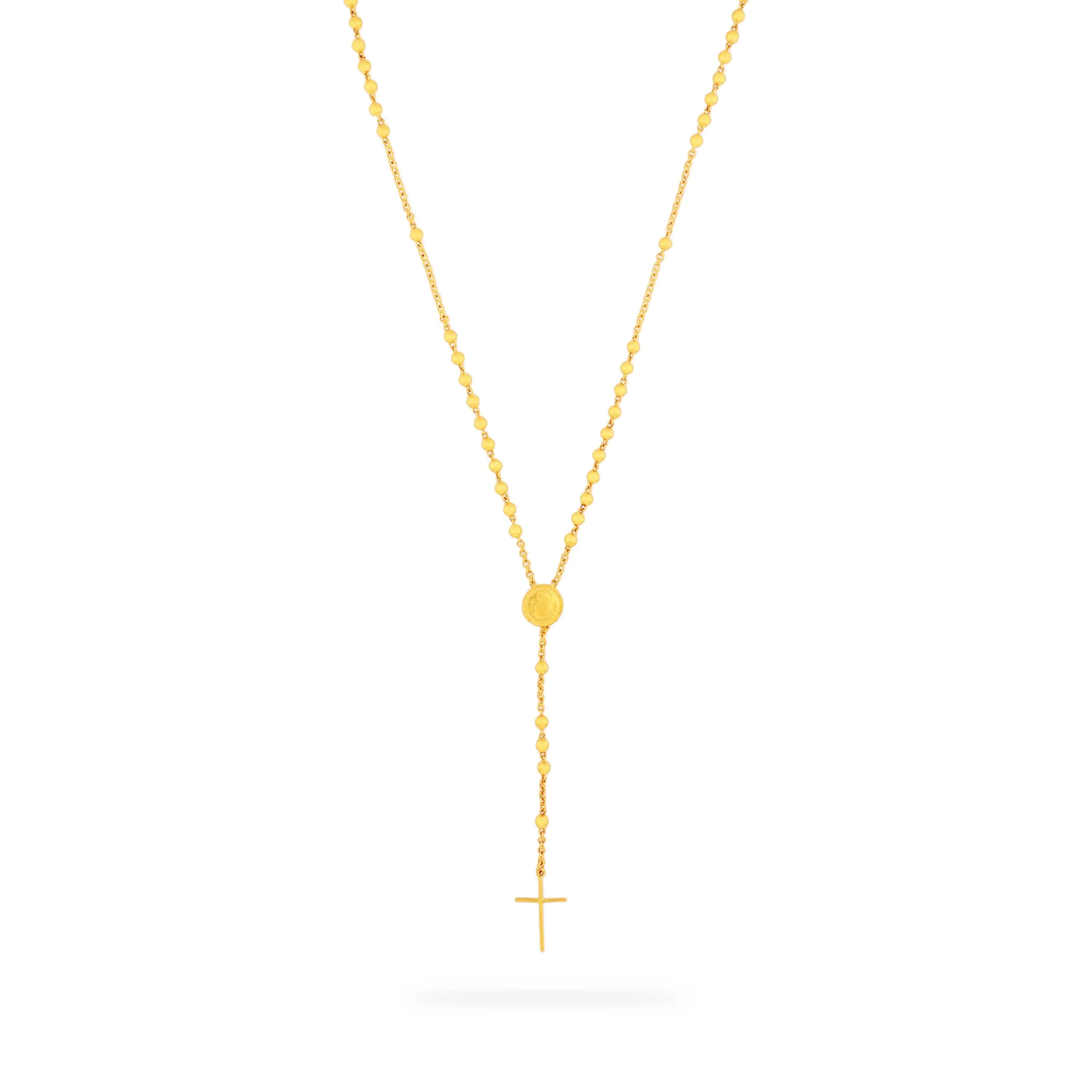 Traditionally Crafted And Detailed 22KT Gold Rosary Chain