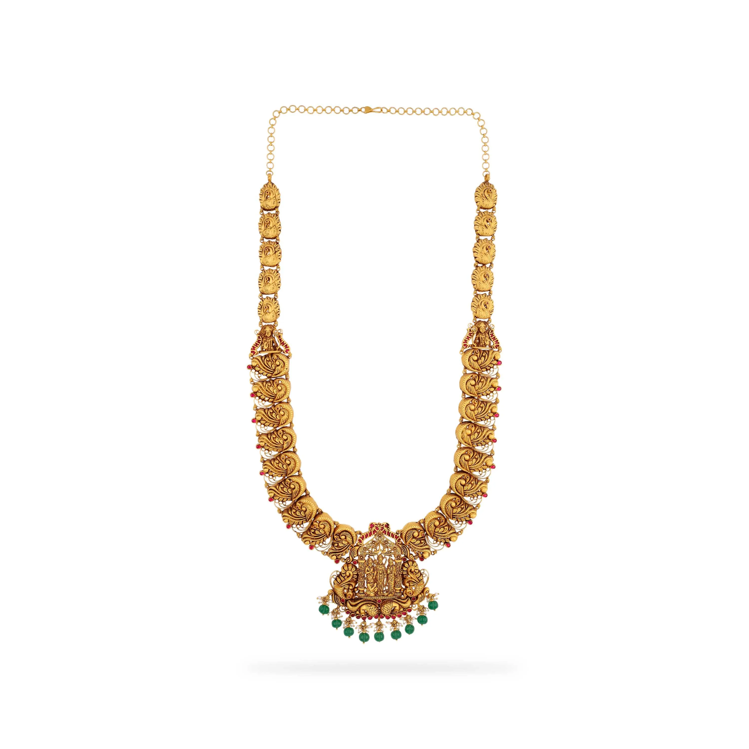 Traditionally Crafted And Antique Finished 22KT Gold Fancy Chain