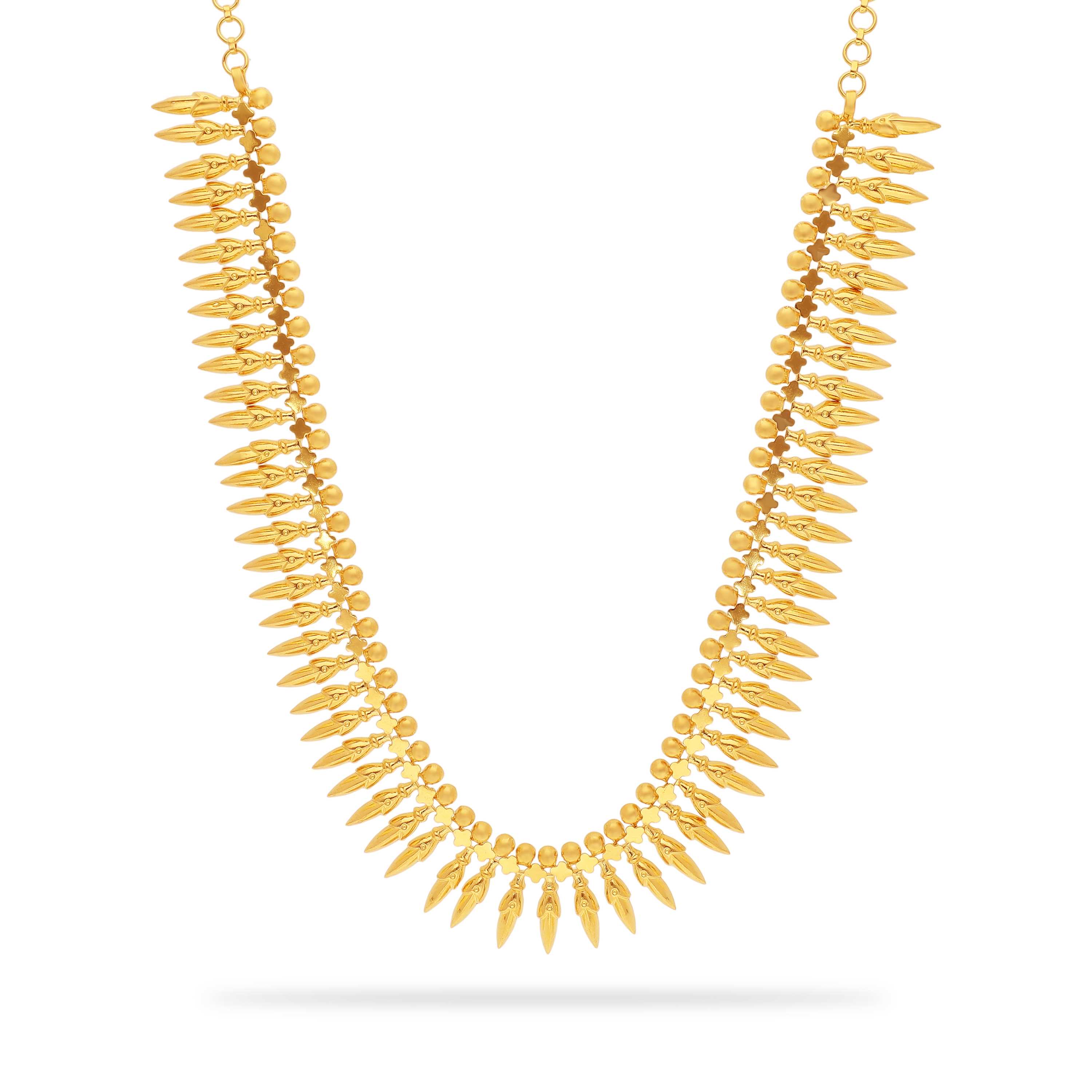 Traditionally Crafted 22KT Gold Mulla Mottu Necklace