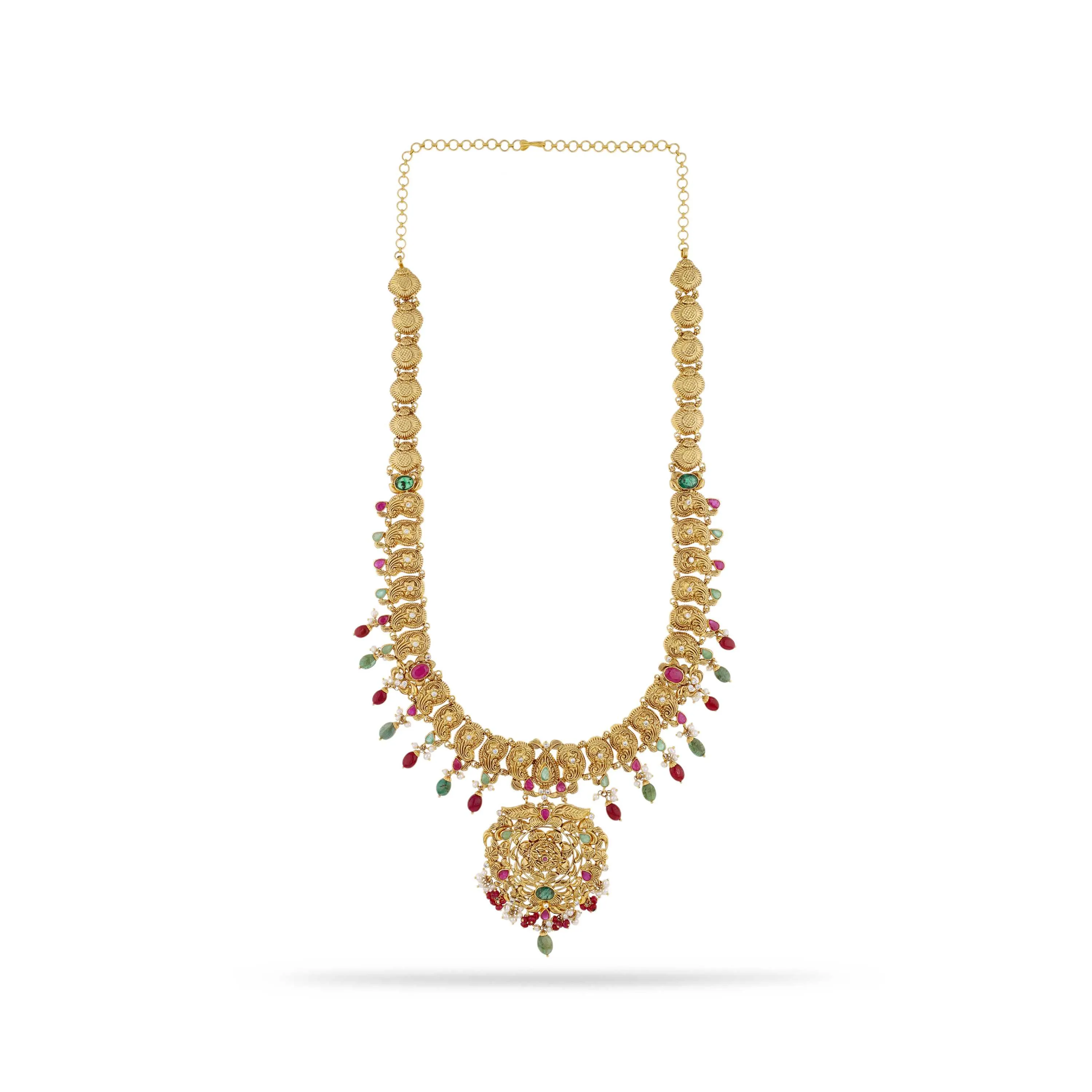 Fancy Finely Detailed And Crafted 22KT Gold Necklace