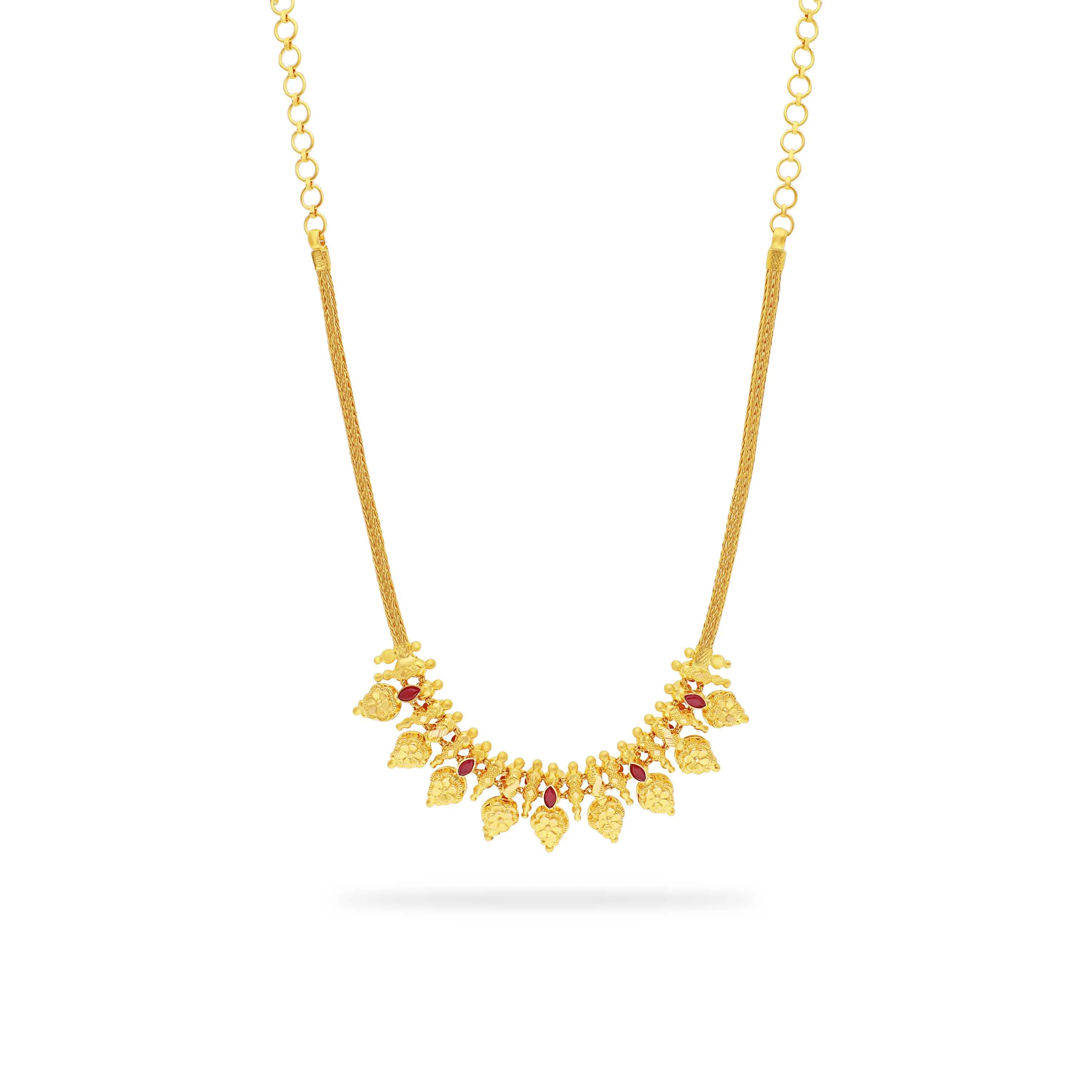 Finely Detailed And Crafted 22KT Gold Necklace For Women