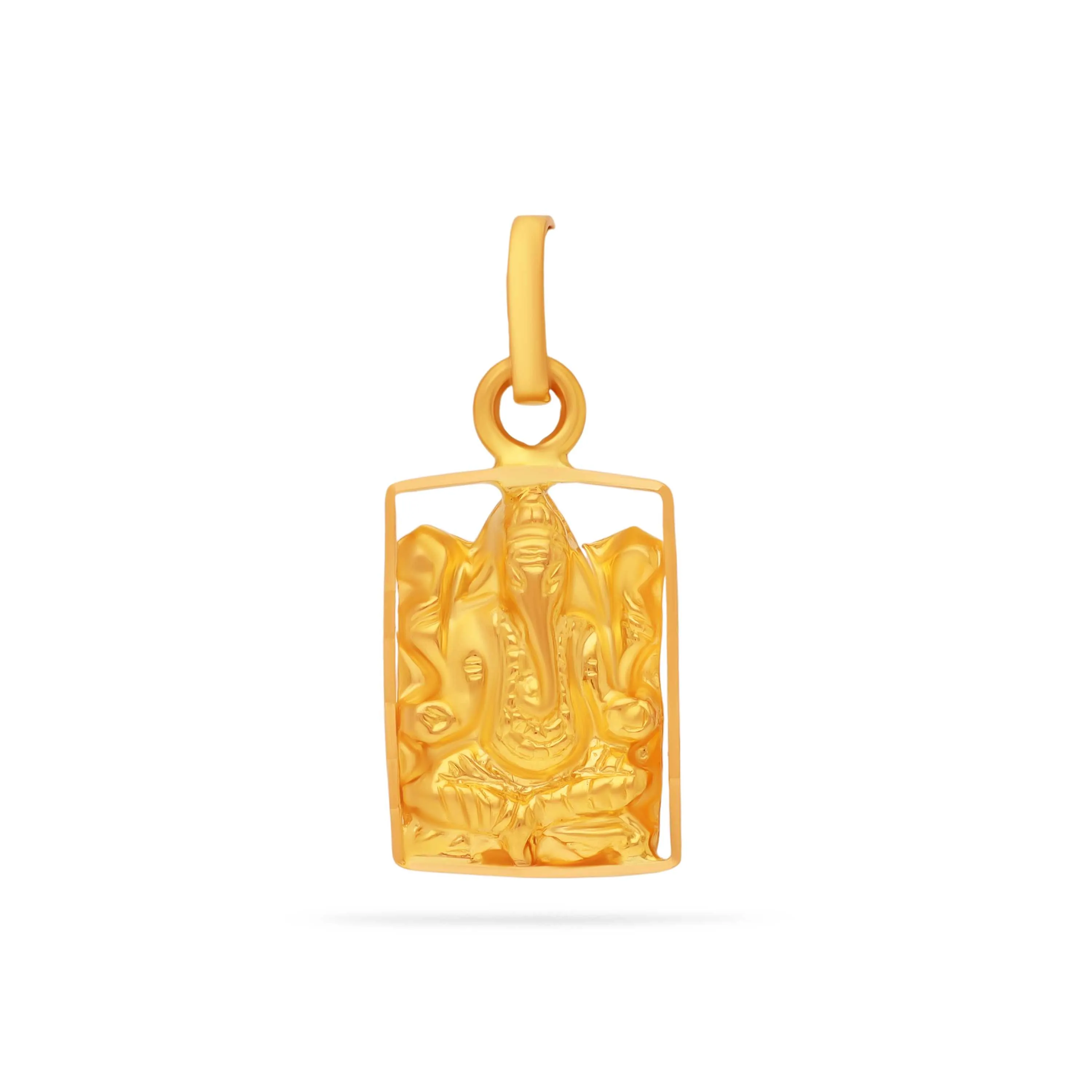 Classic Finely Detailed And Crafted 22KT Gold Ganesha Locket