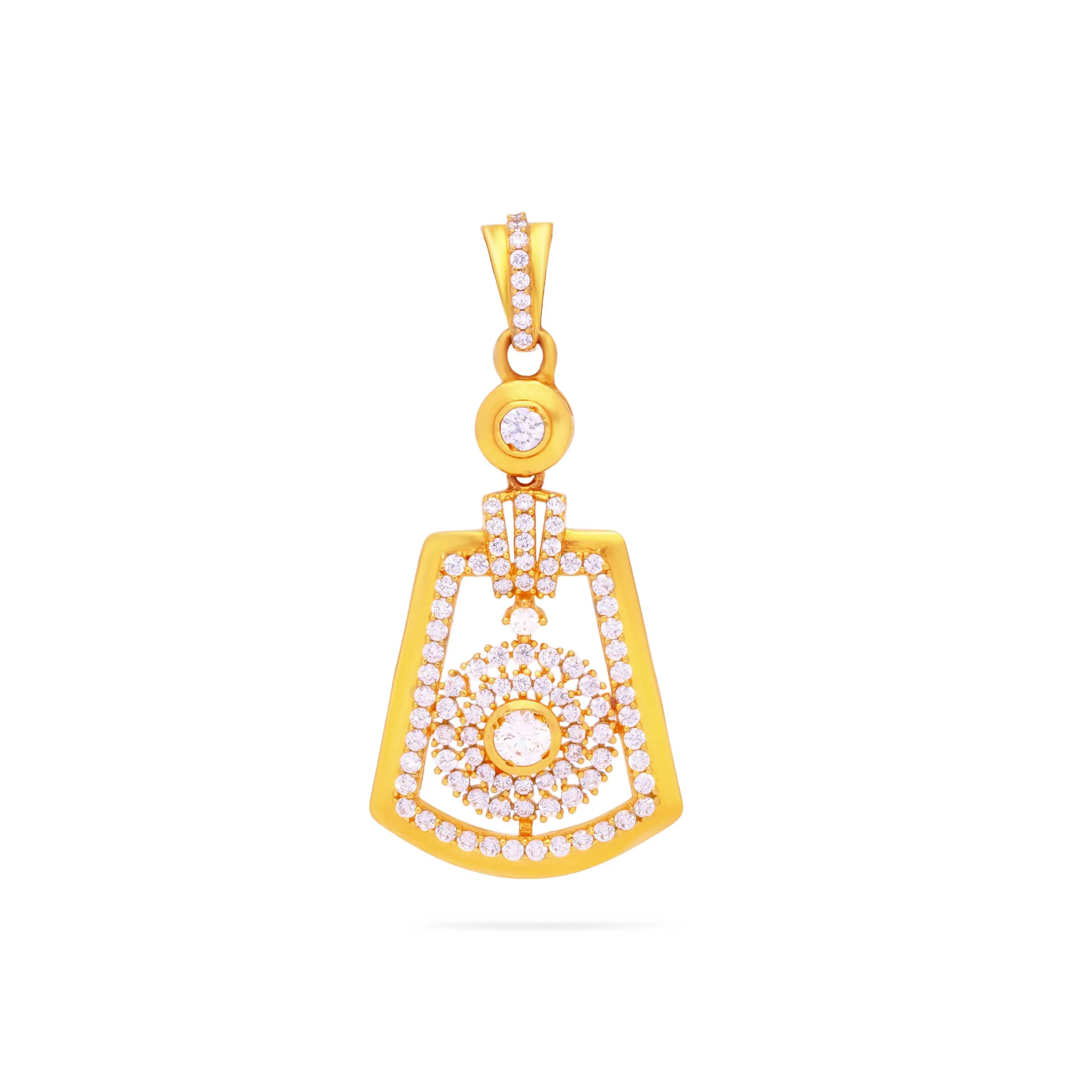 Premium Studded And Detailed 22KT Gold Locket For Women