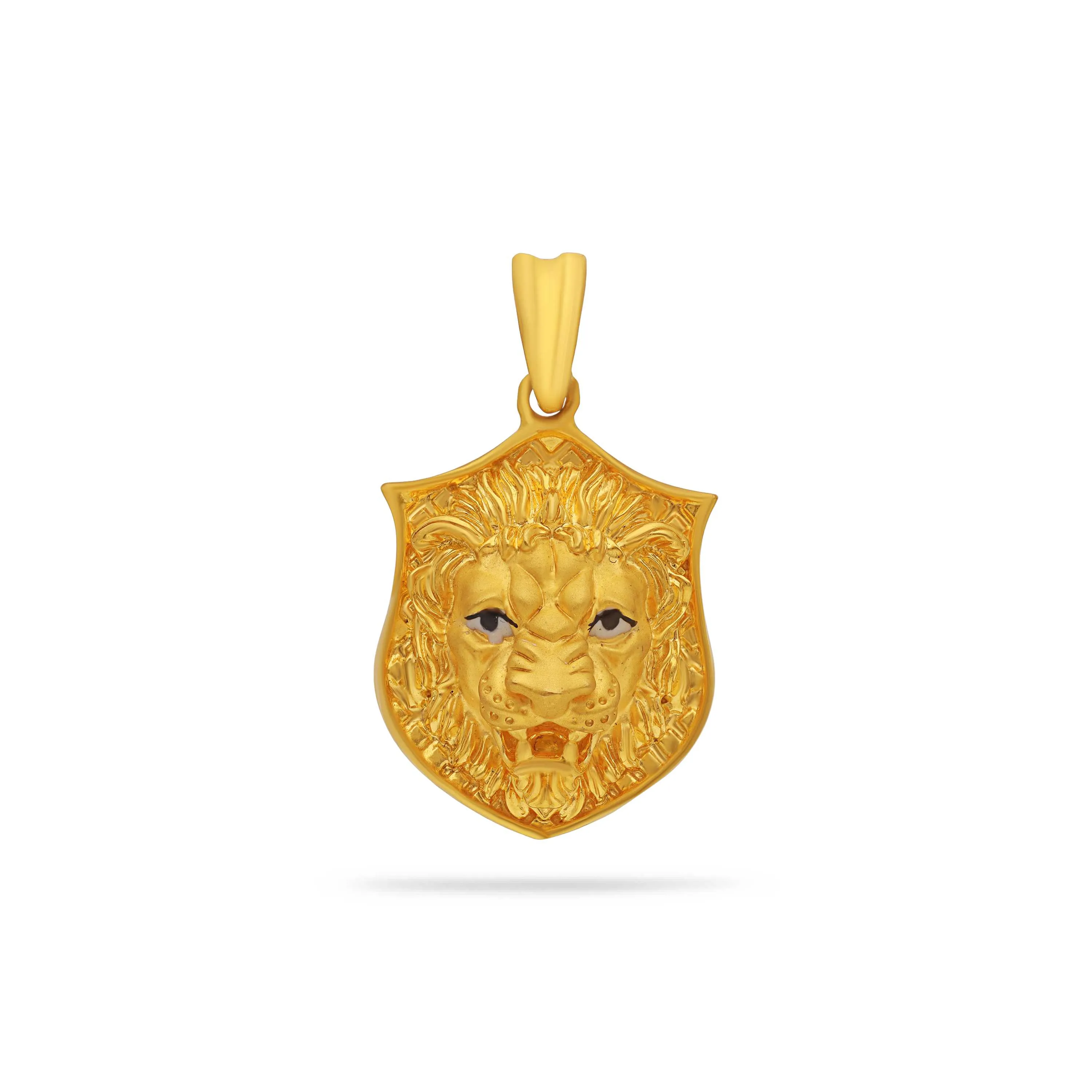 Enamel Worked And Detailed 22KT Gold Lion Locket