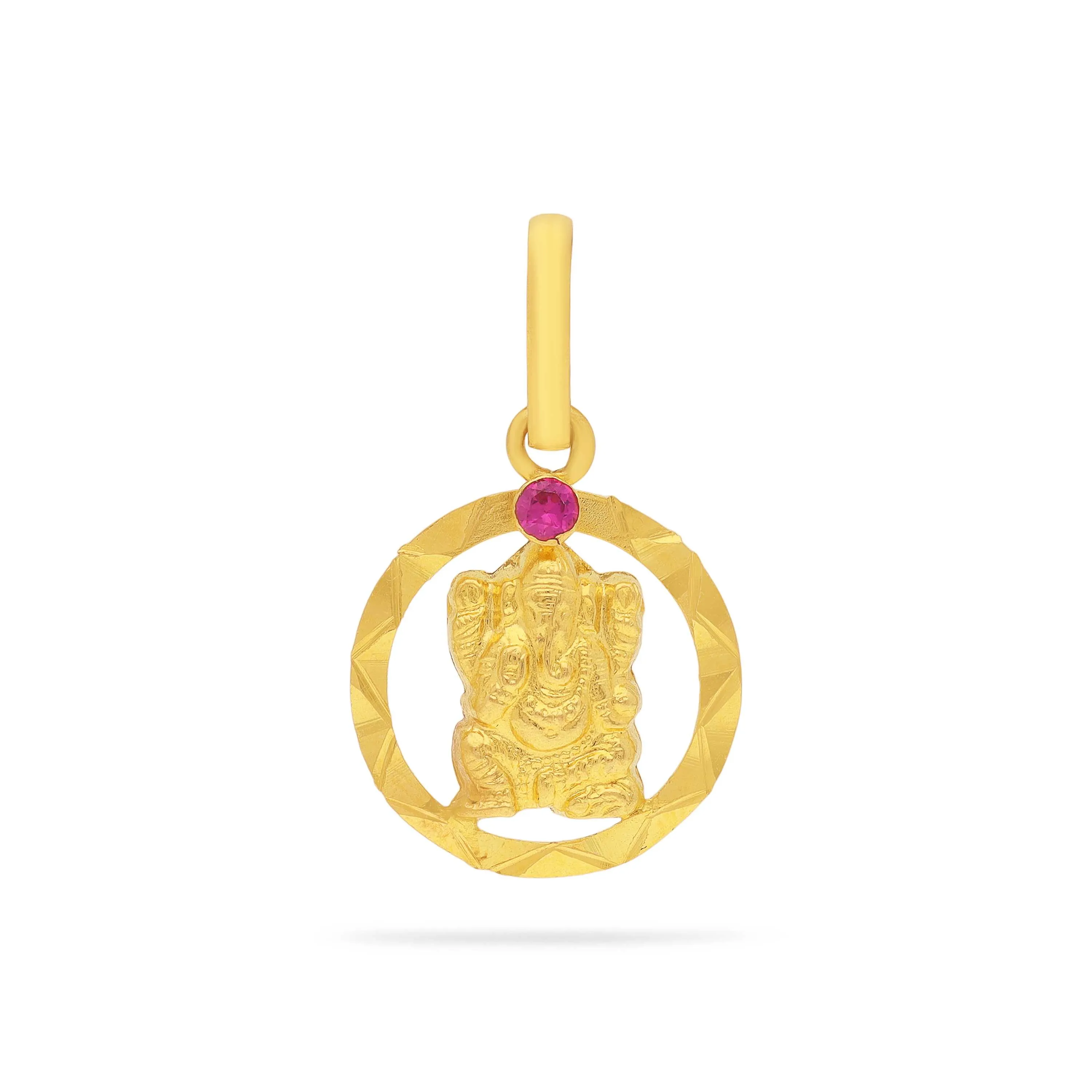 Classic Finely Detailed And Crafted 22KT Gold Ganesha Locket