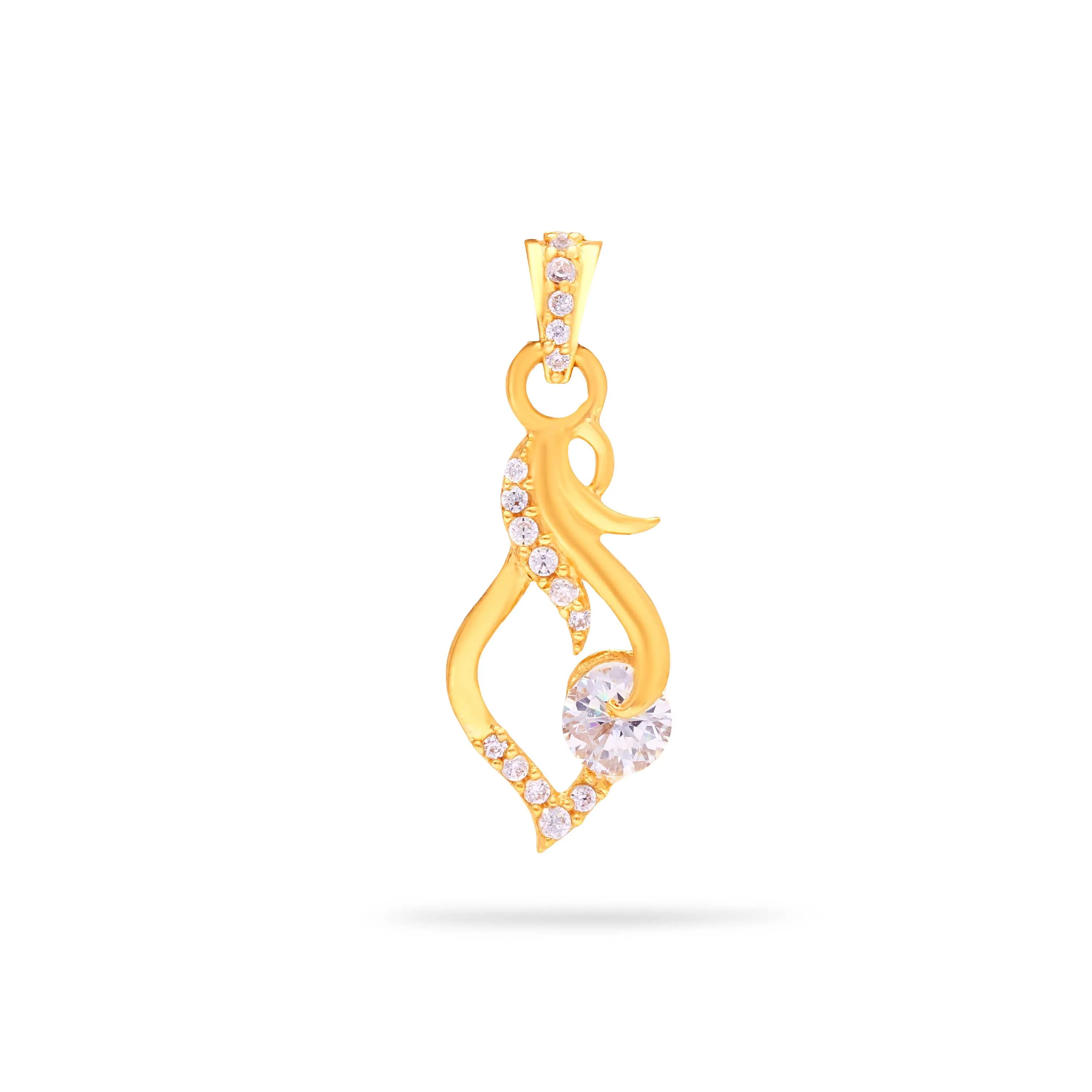 Premium Gorgeously Detailed And Studded 22KT Gold Locket For Women