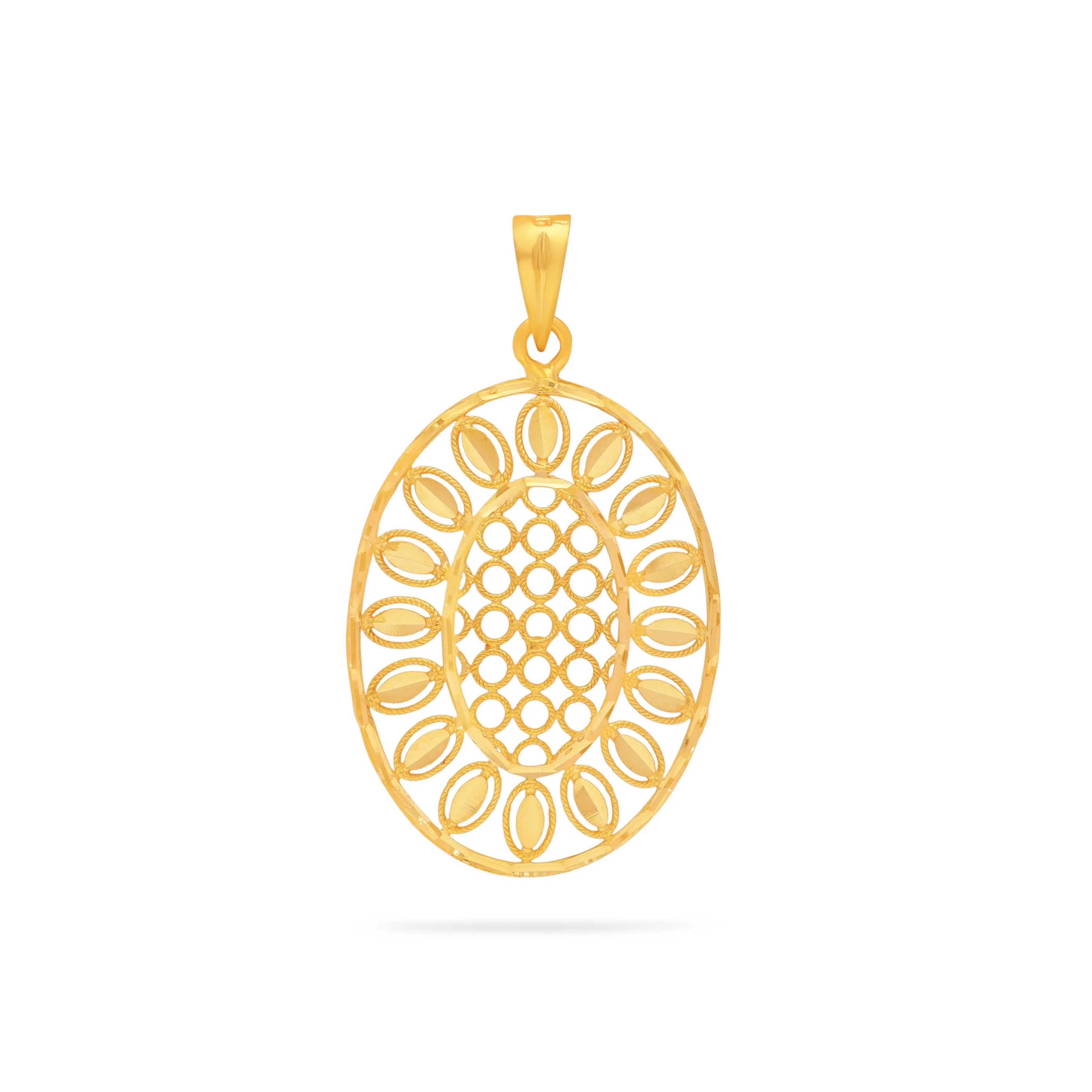 Charmingly Detailed And Crafted 22KT Gold Locket For Women