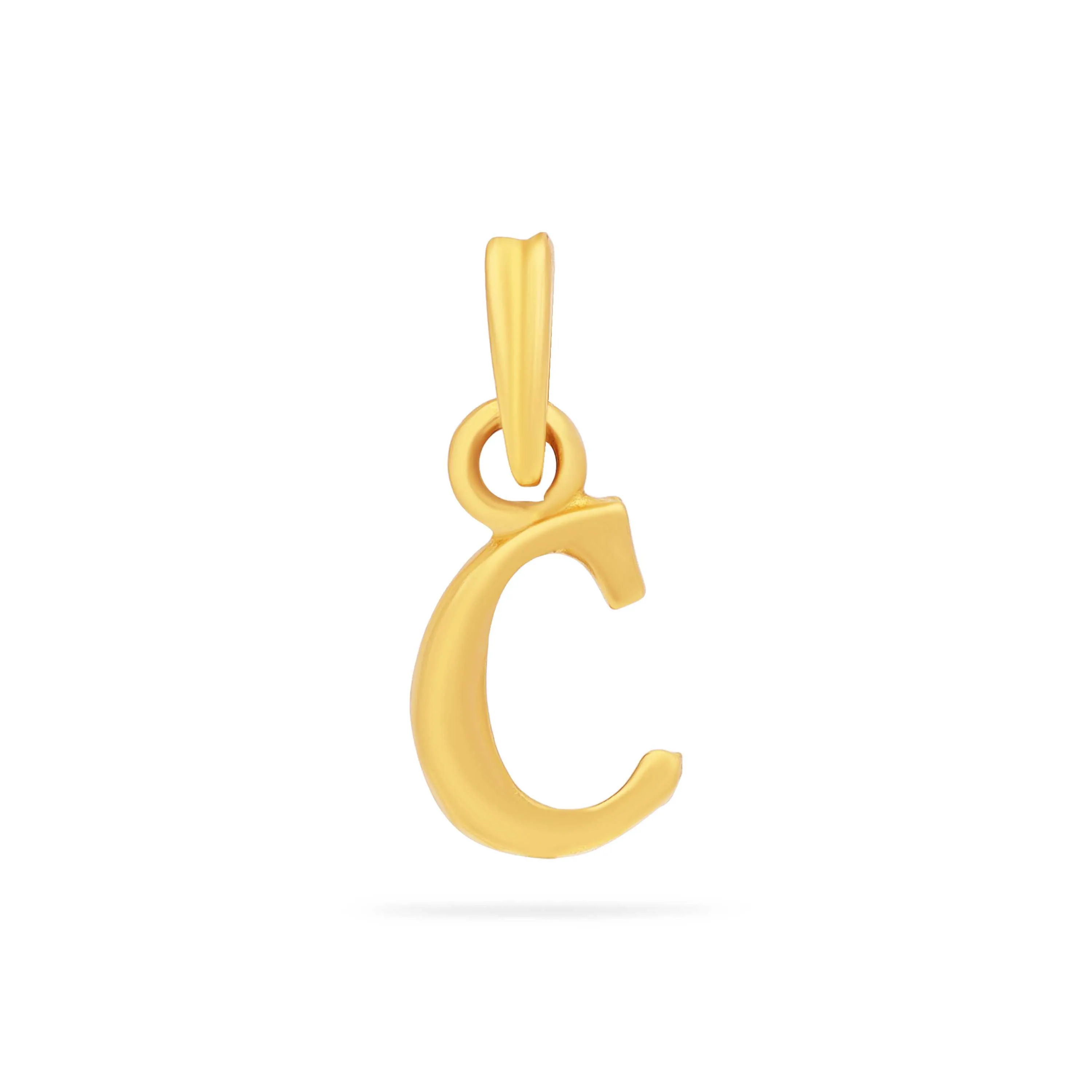 Classic Finely Detailed And Crafted Alphabet C 22KT Gold Locket