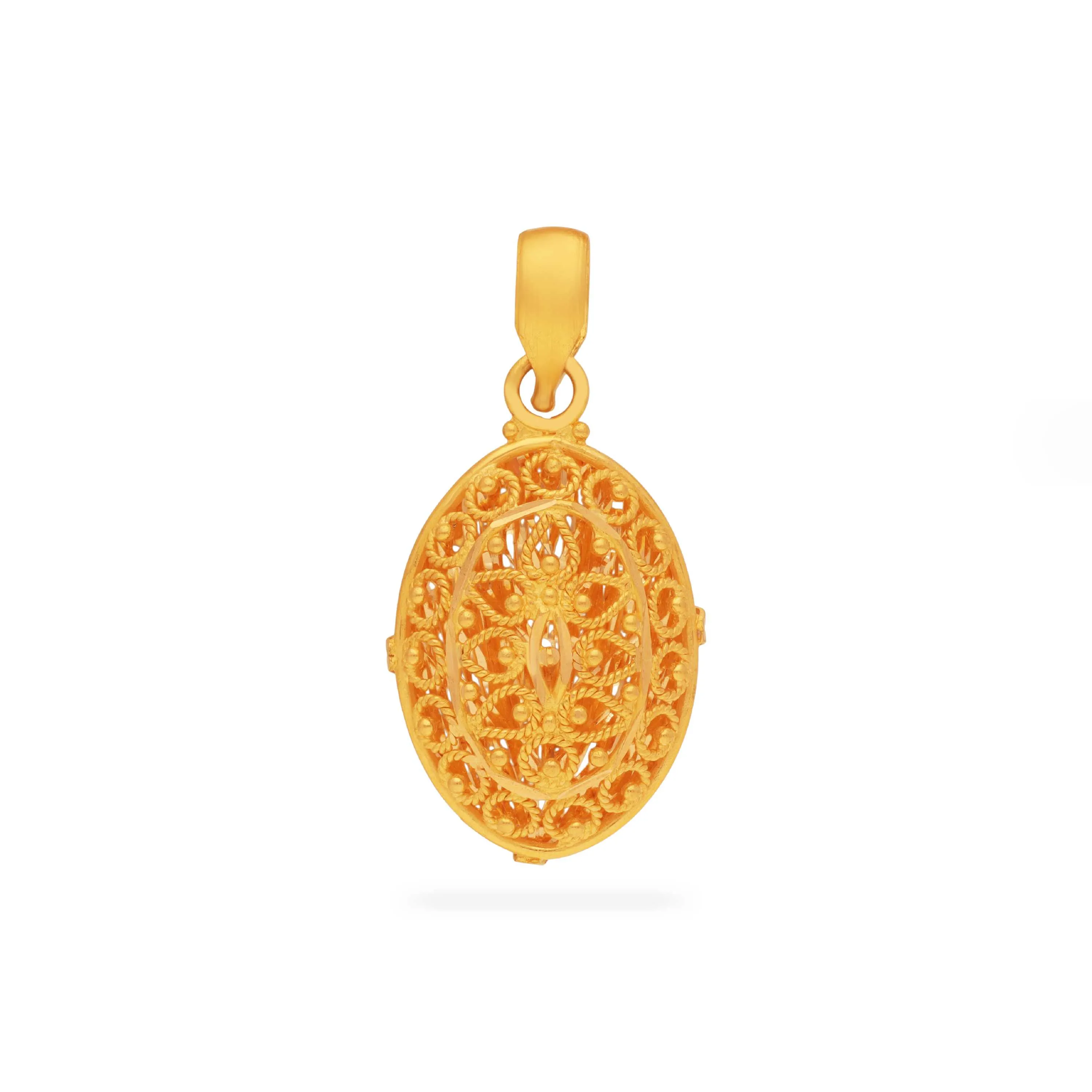 Classic Finely Detailed And Crafted 22KT Gold Locket For Women