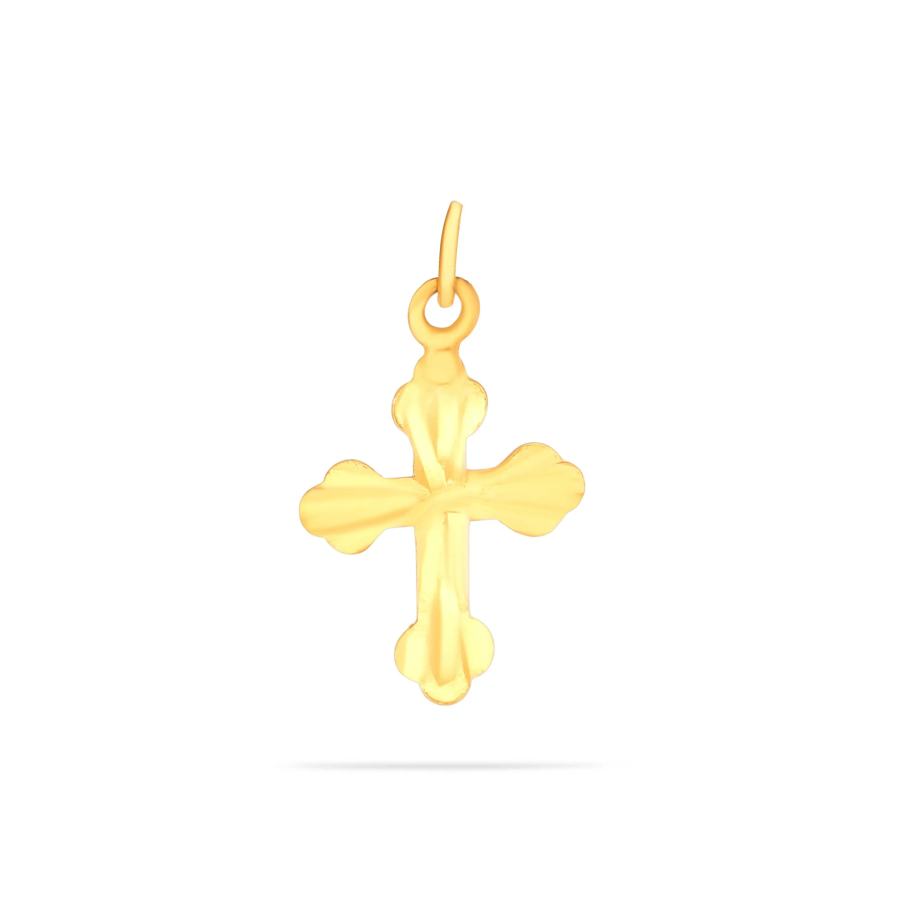 Classic Finely Detailed And Crafted 22KT Gold Holy Cross Locket