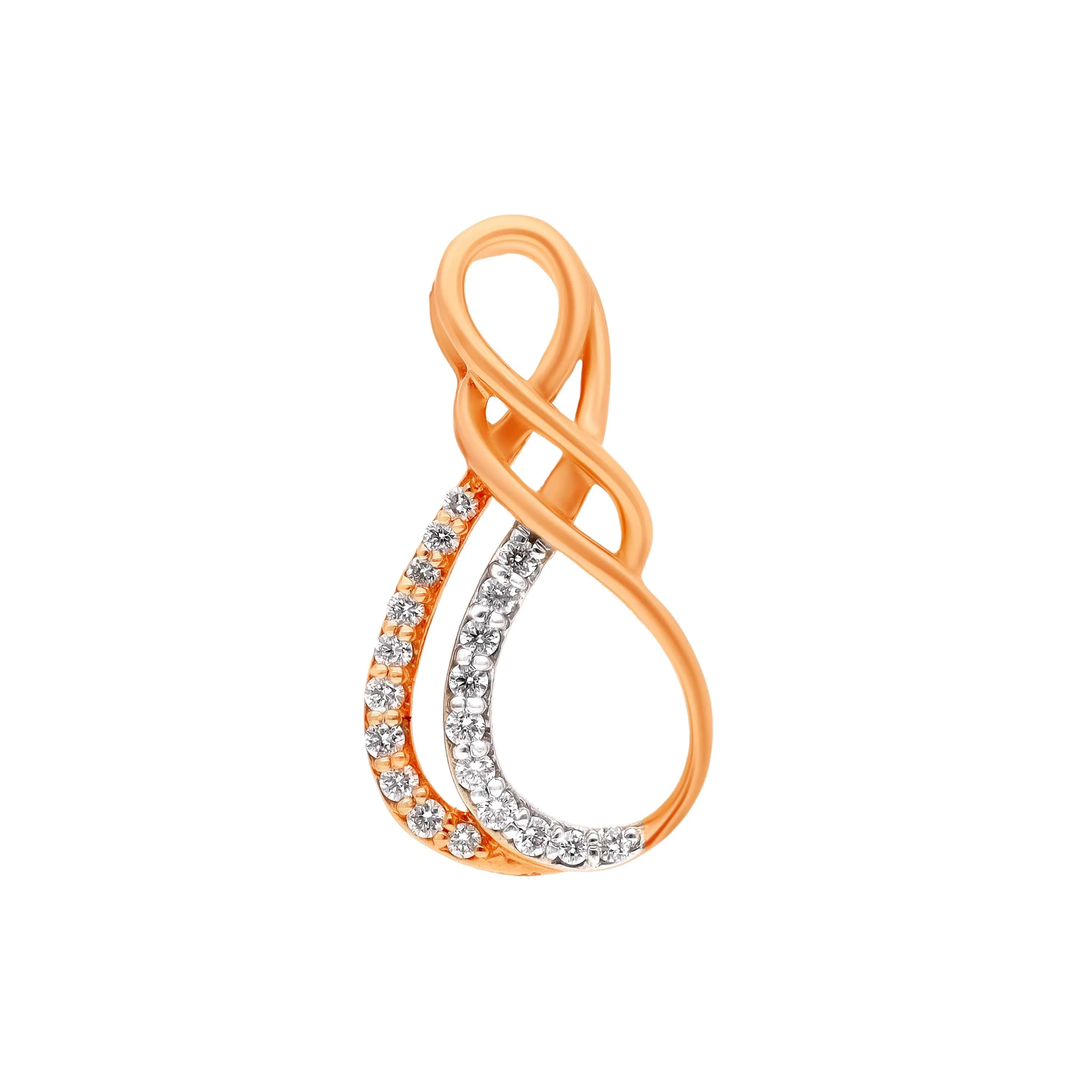 Glamorously Detailed And Diamond Studded 18KT Rose Gold Locket