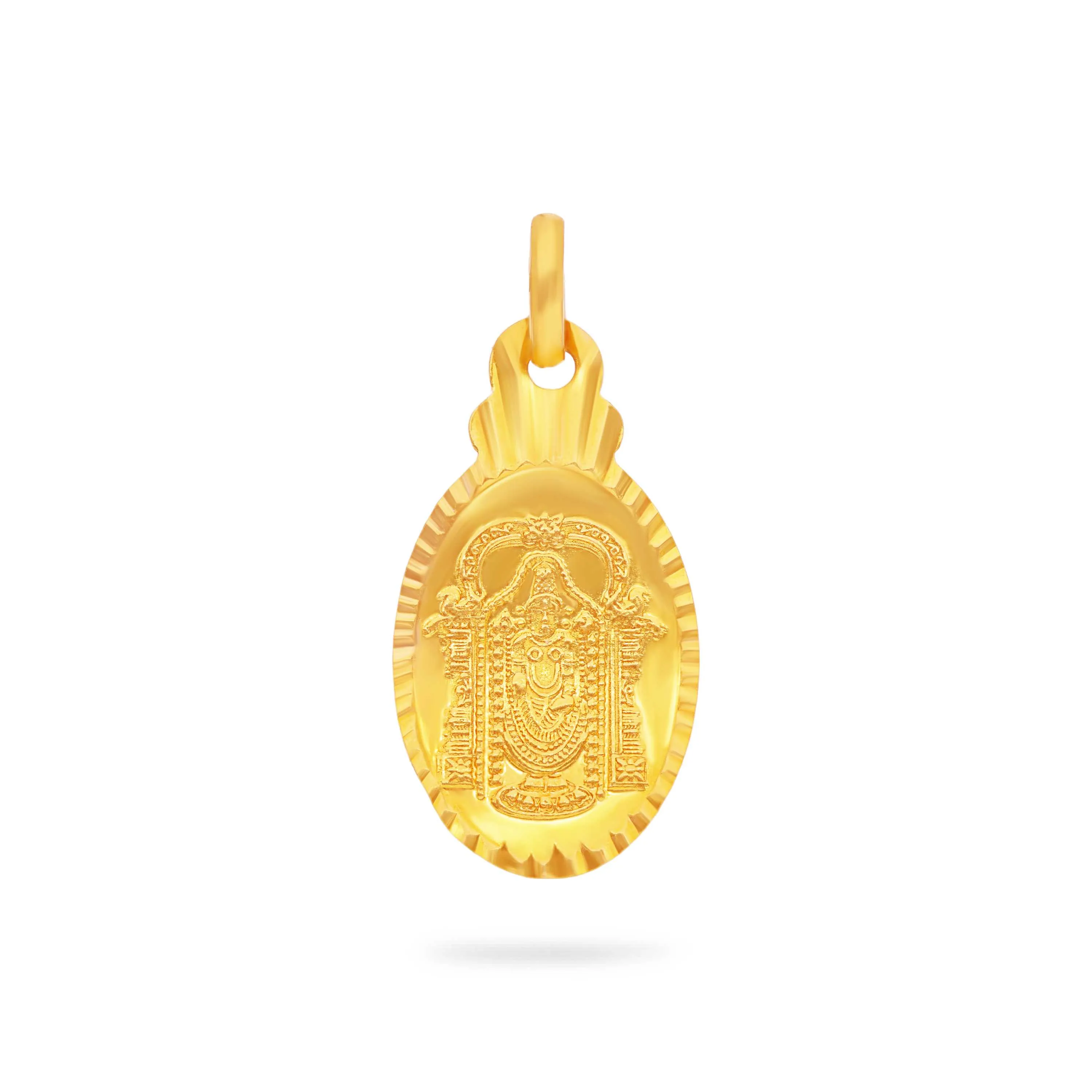 Divinely Detailed And Crafted Lord Balaji 22KT Gold Locket