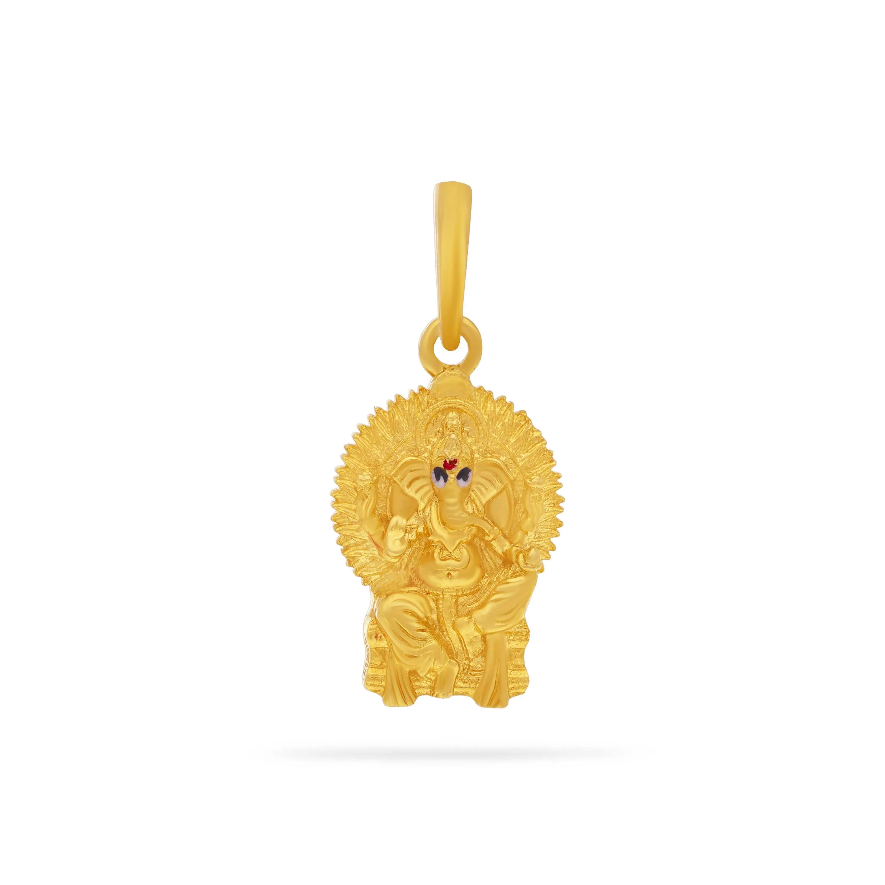 Finely Detailed And Crafted 22KT Gold Ganesha Locket For Men