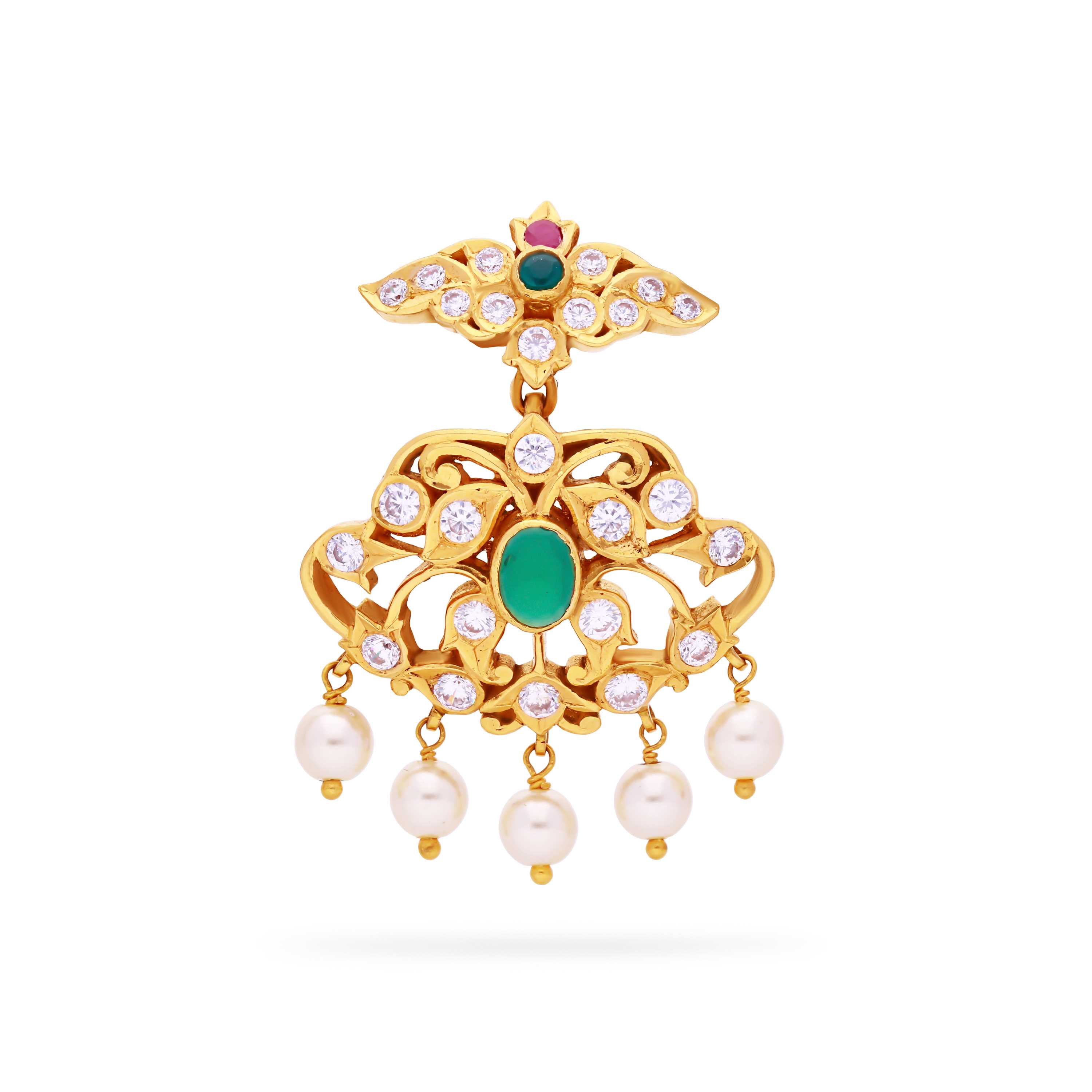 Classic Studded And Detailed 22KT Gold Addige Locket